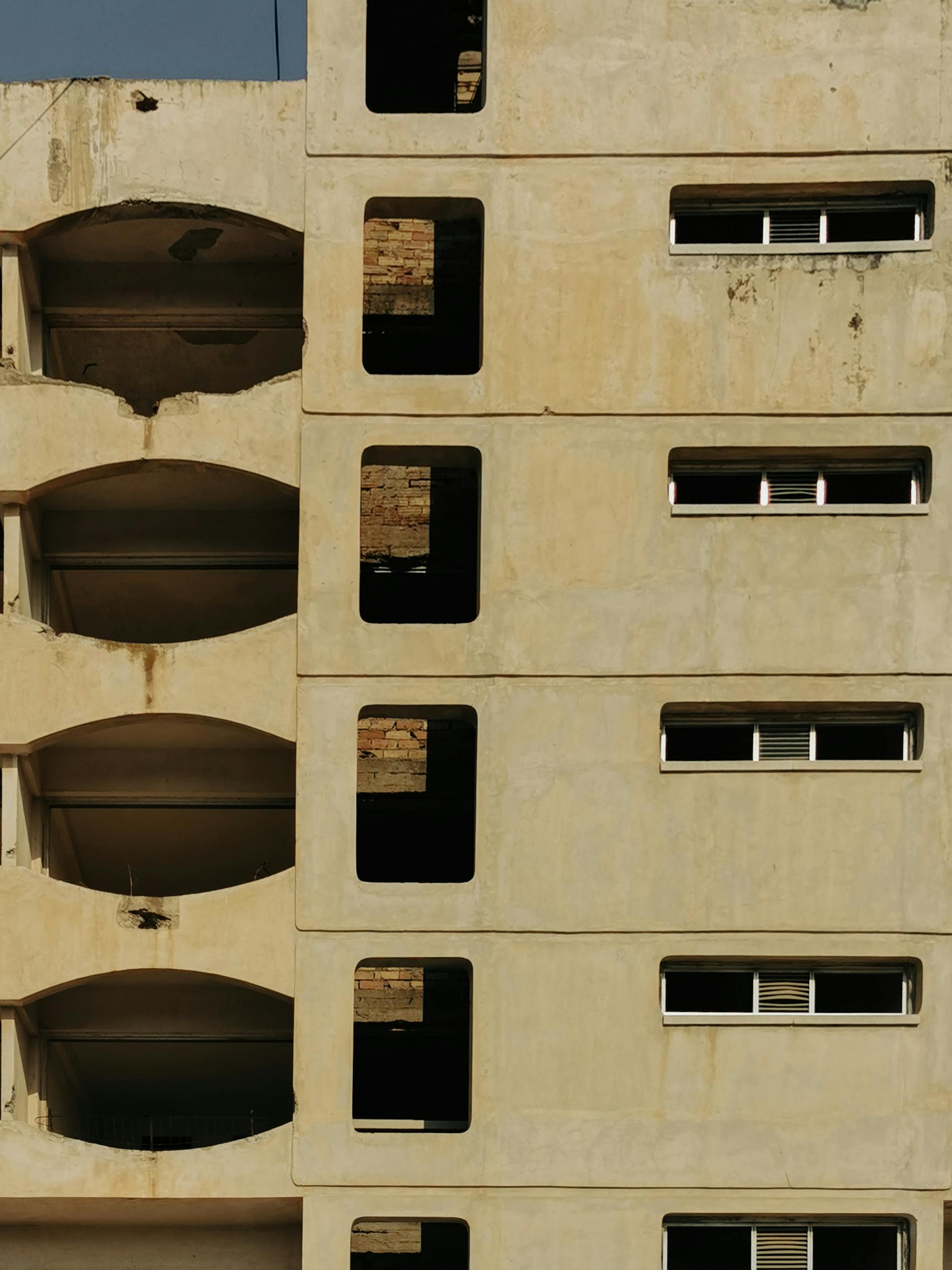 Gaps in Building Wall · Free Stock Photo