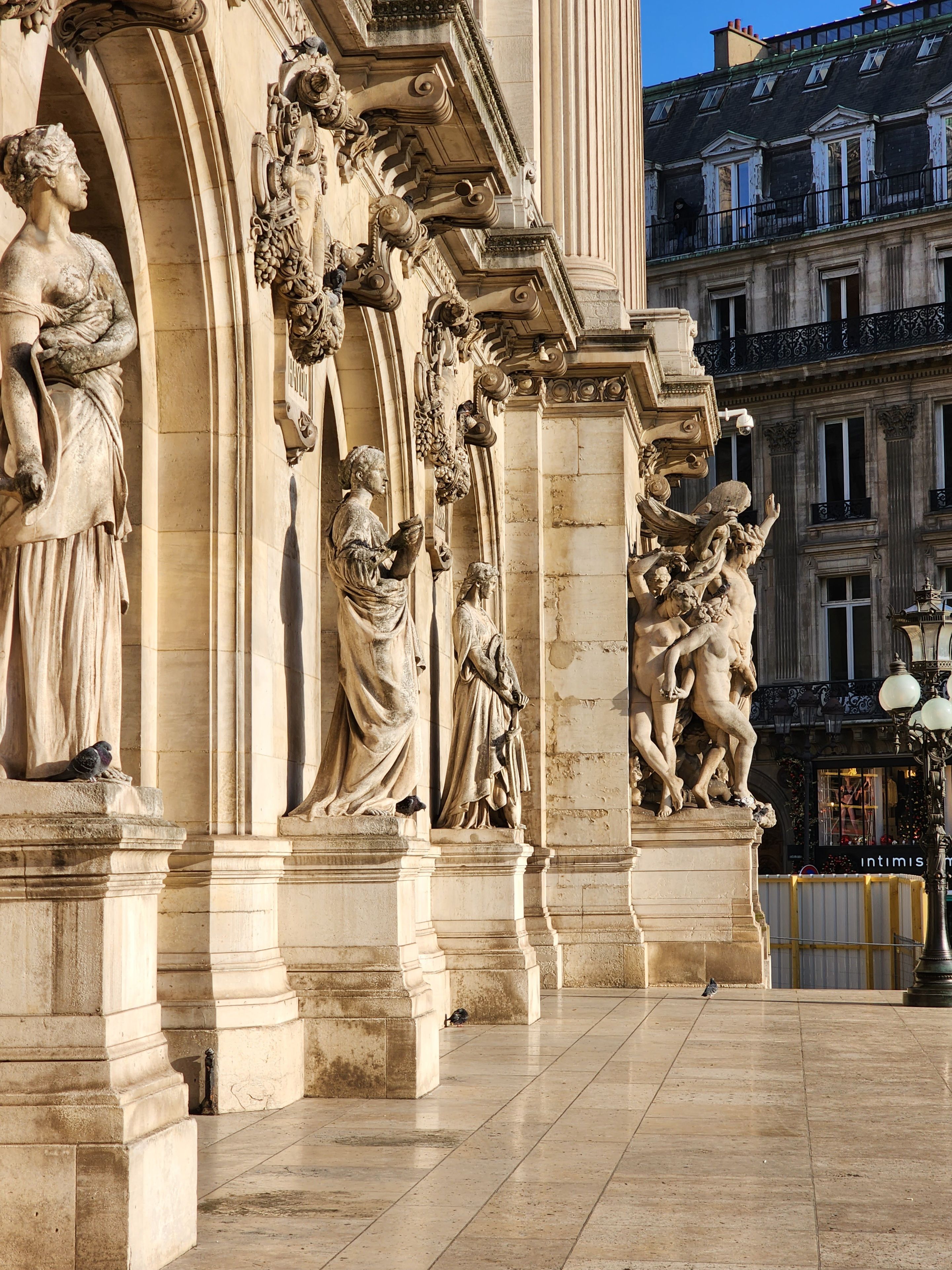 Statues by Wall of Paris Opera · Free Stock Photo