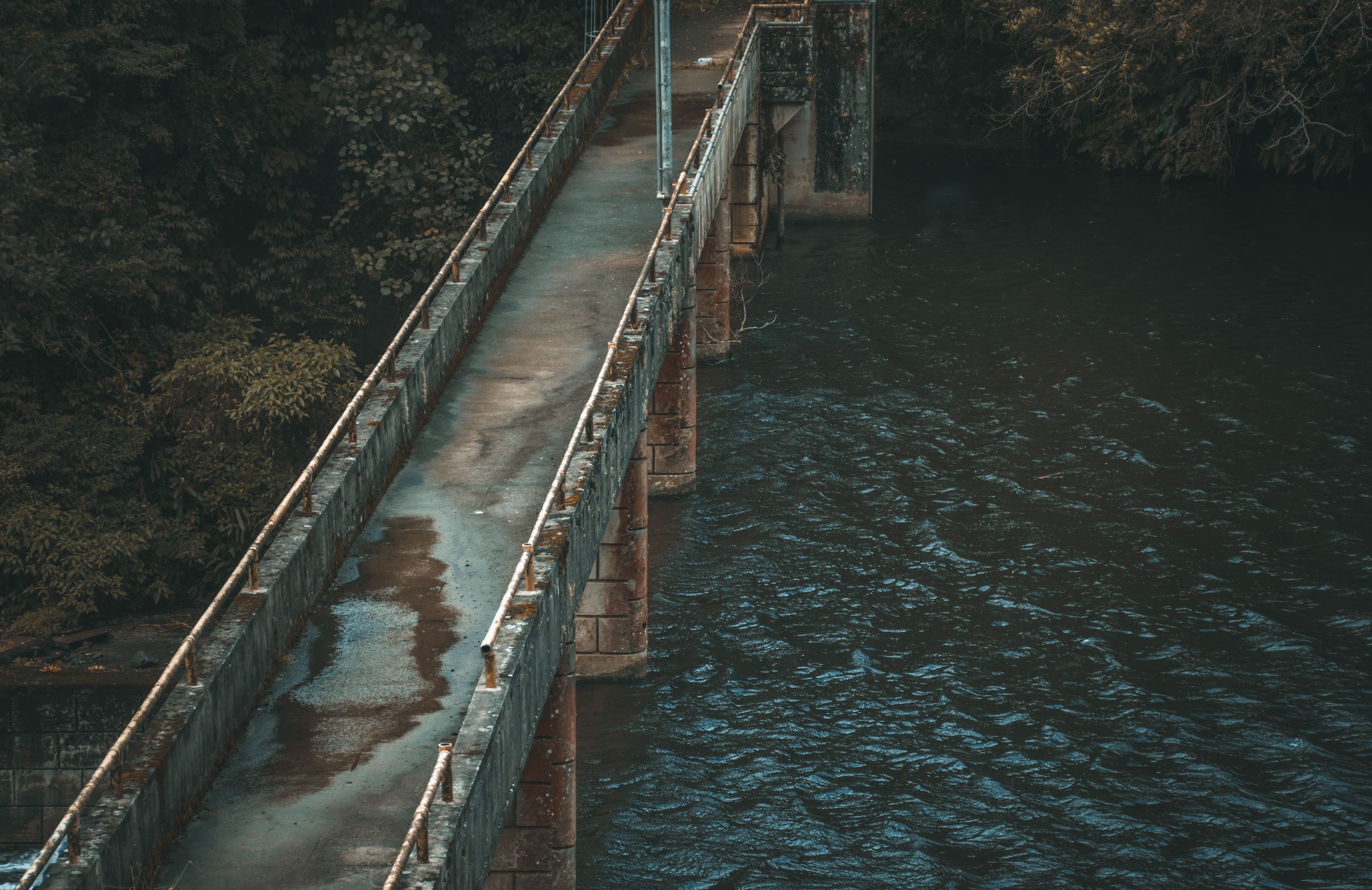 Red Steel Bridge · Free Stock Photo