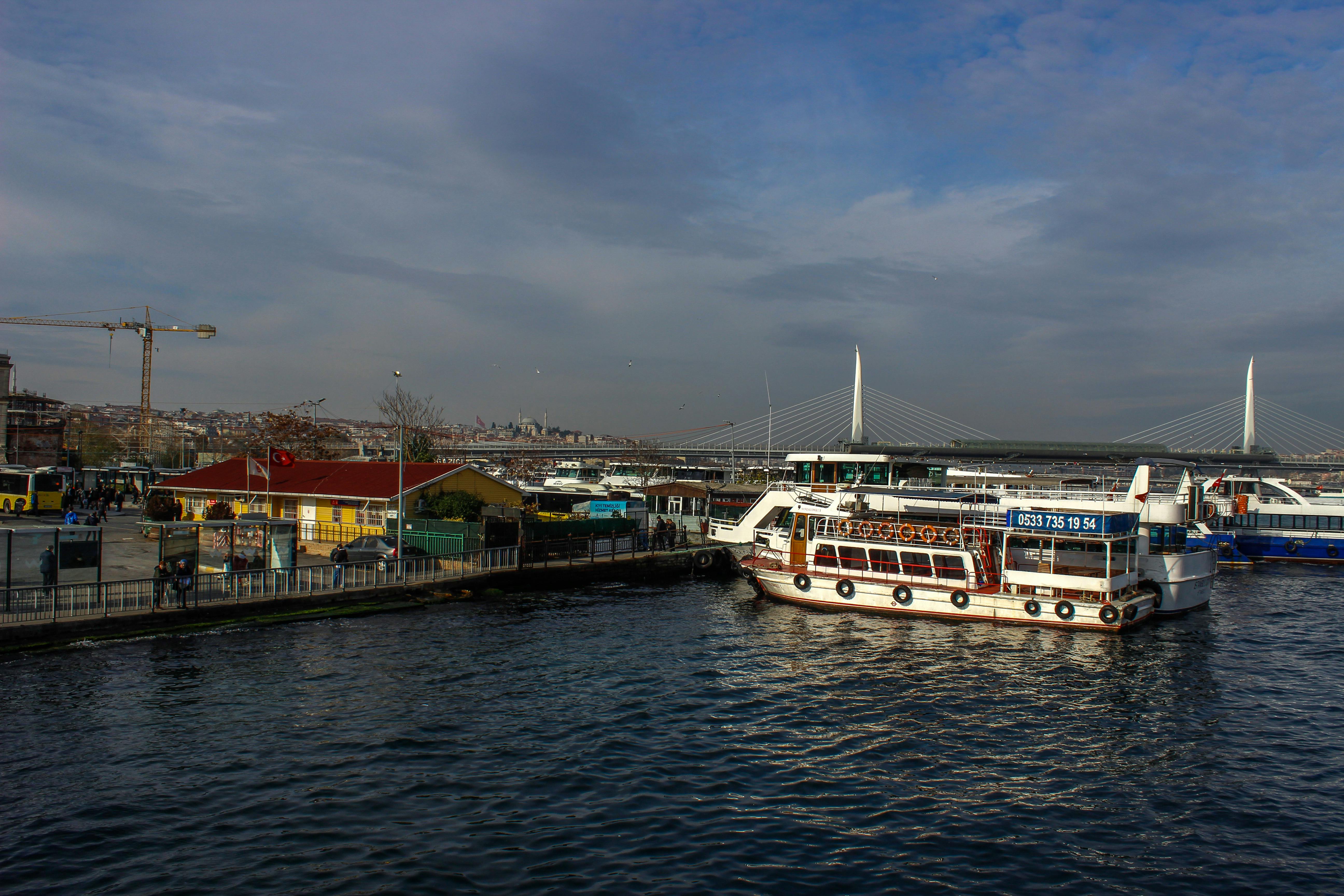 Ship in Port in City · Free Stock Photo