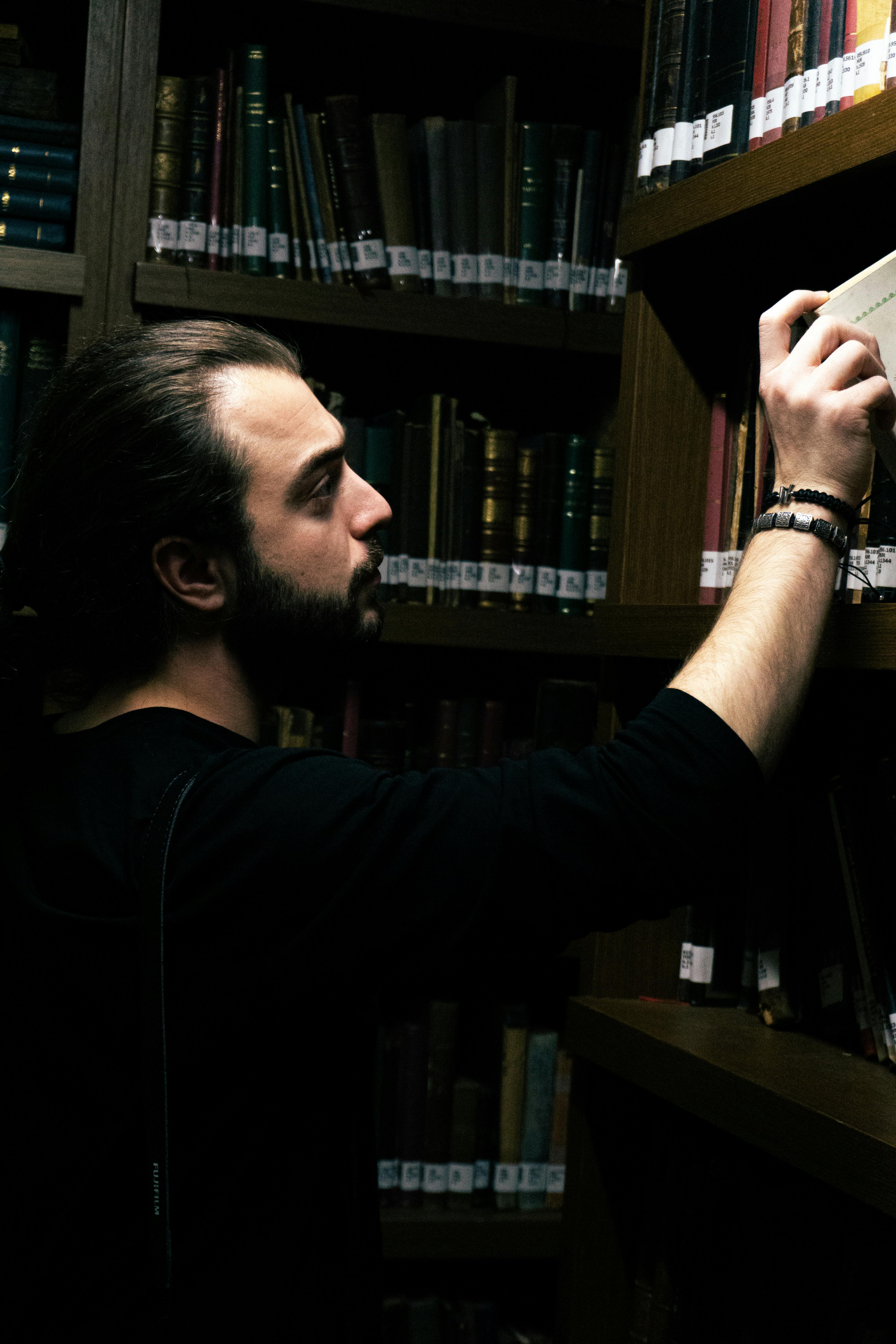 A Man at the Library · Free Stock Photo