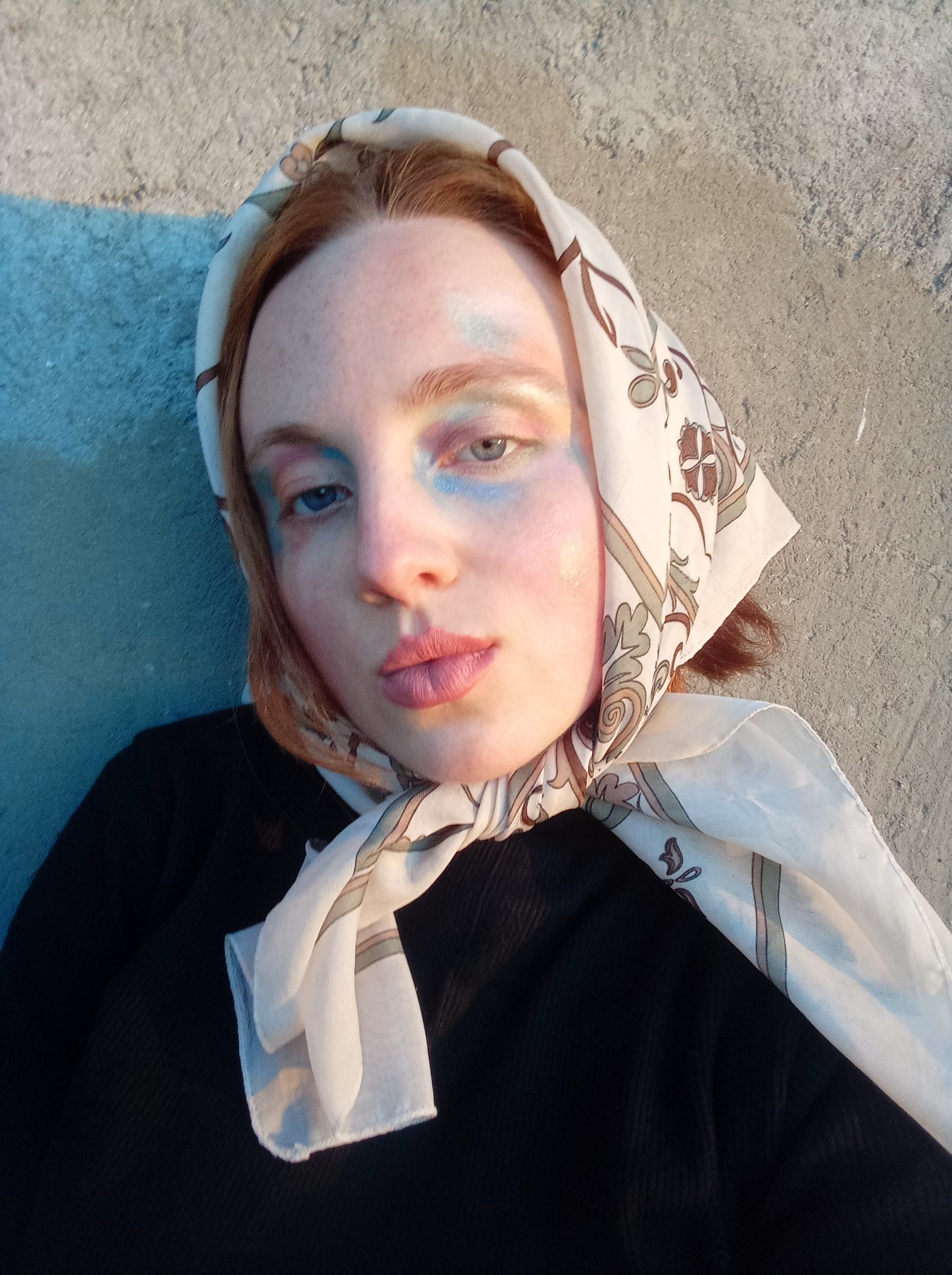 Woman Face in Shawl · Free Stock Photo