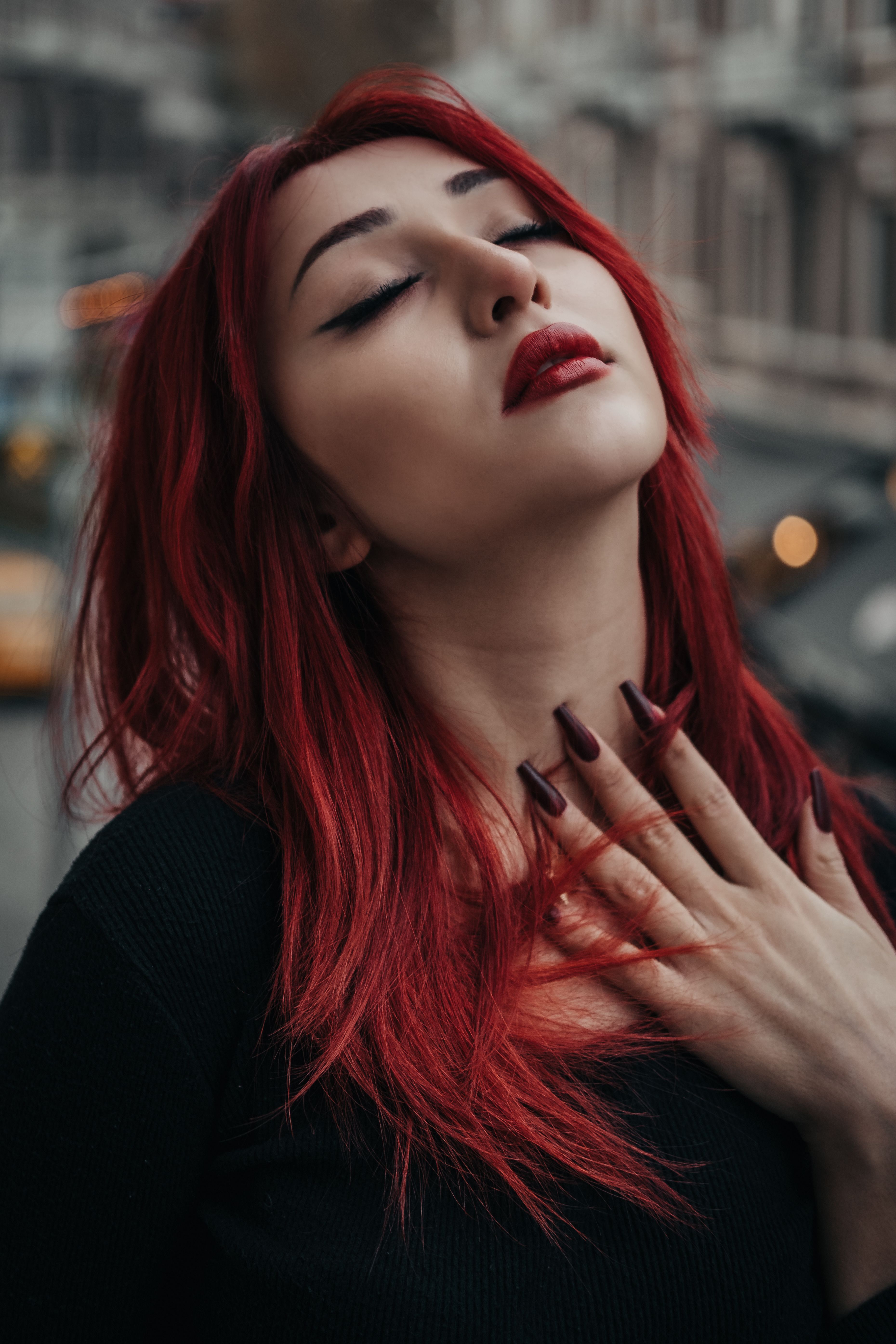Woman with Veil over Head · Free Stock Photo