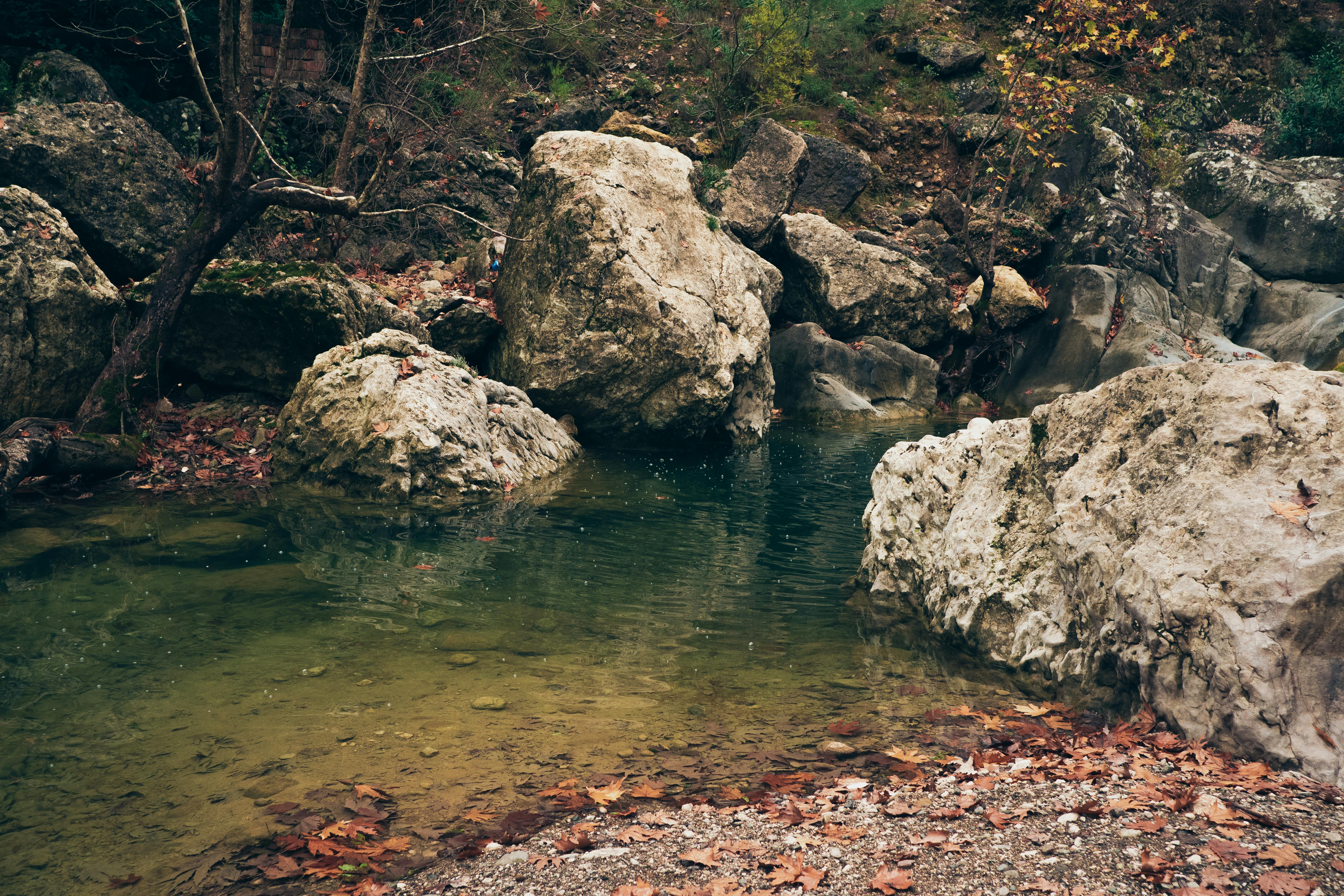 Rocks and Boulders Near River · Free Stock Photo