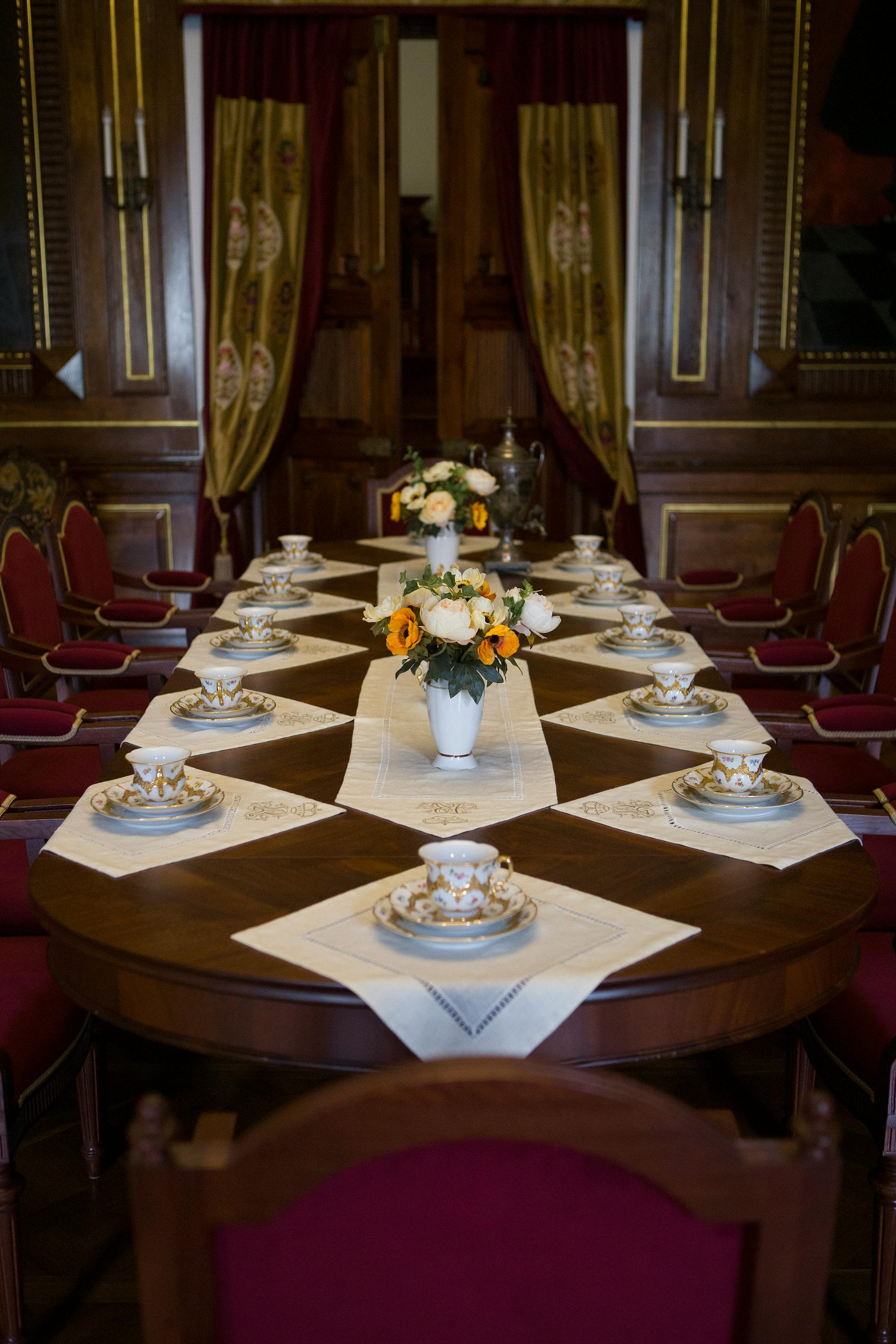 Stylish interior of modern kitchen with set table · Free Stock Photo