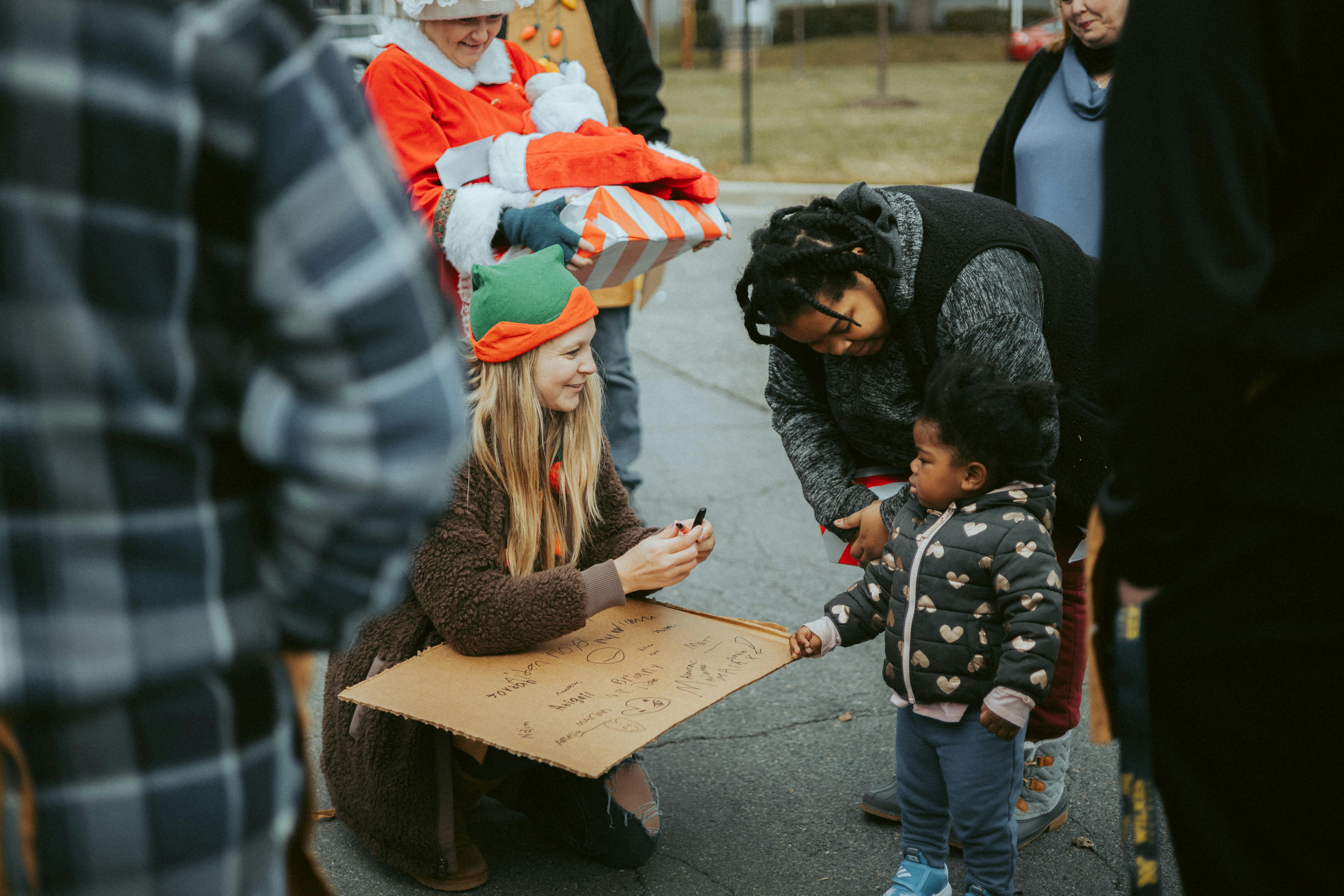 People on a Christmas Event in City · Free Stock Photo