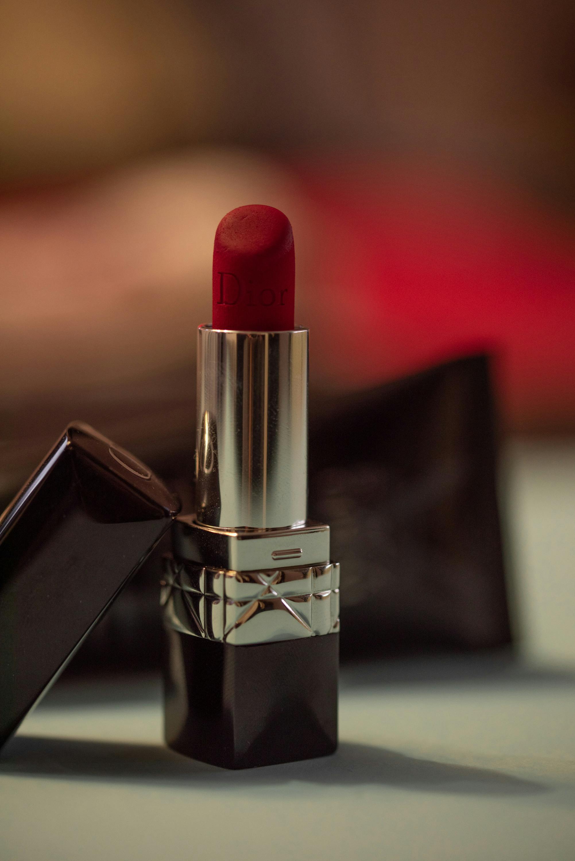Close-Up Photography of Red Lipstick on Desk · Free Stock Photo