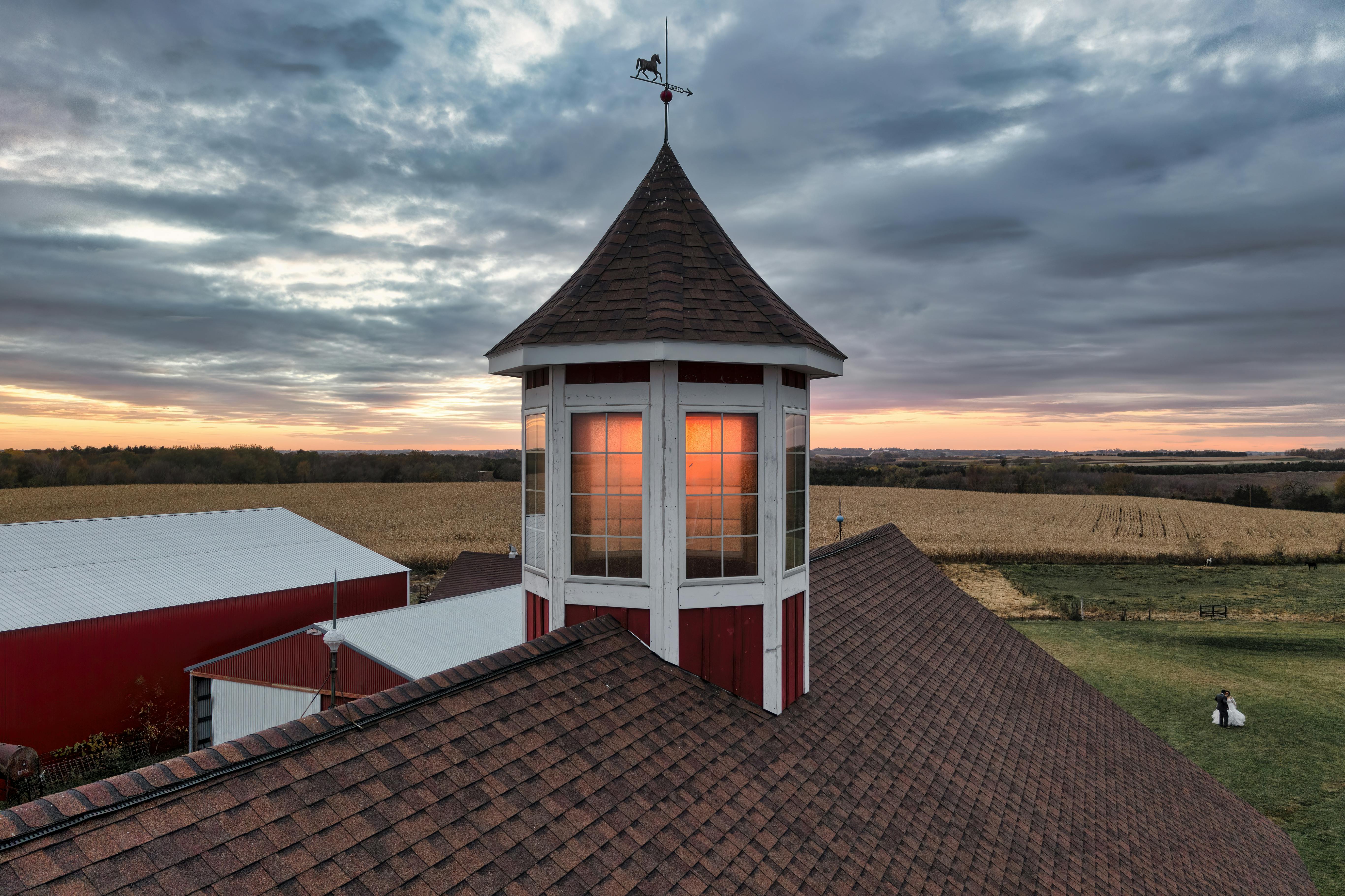 Clouds over Church Tower · Free Stock Photo