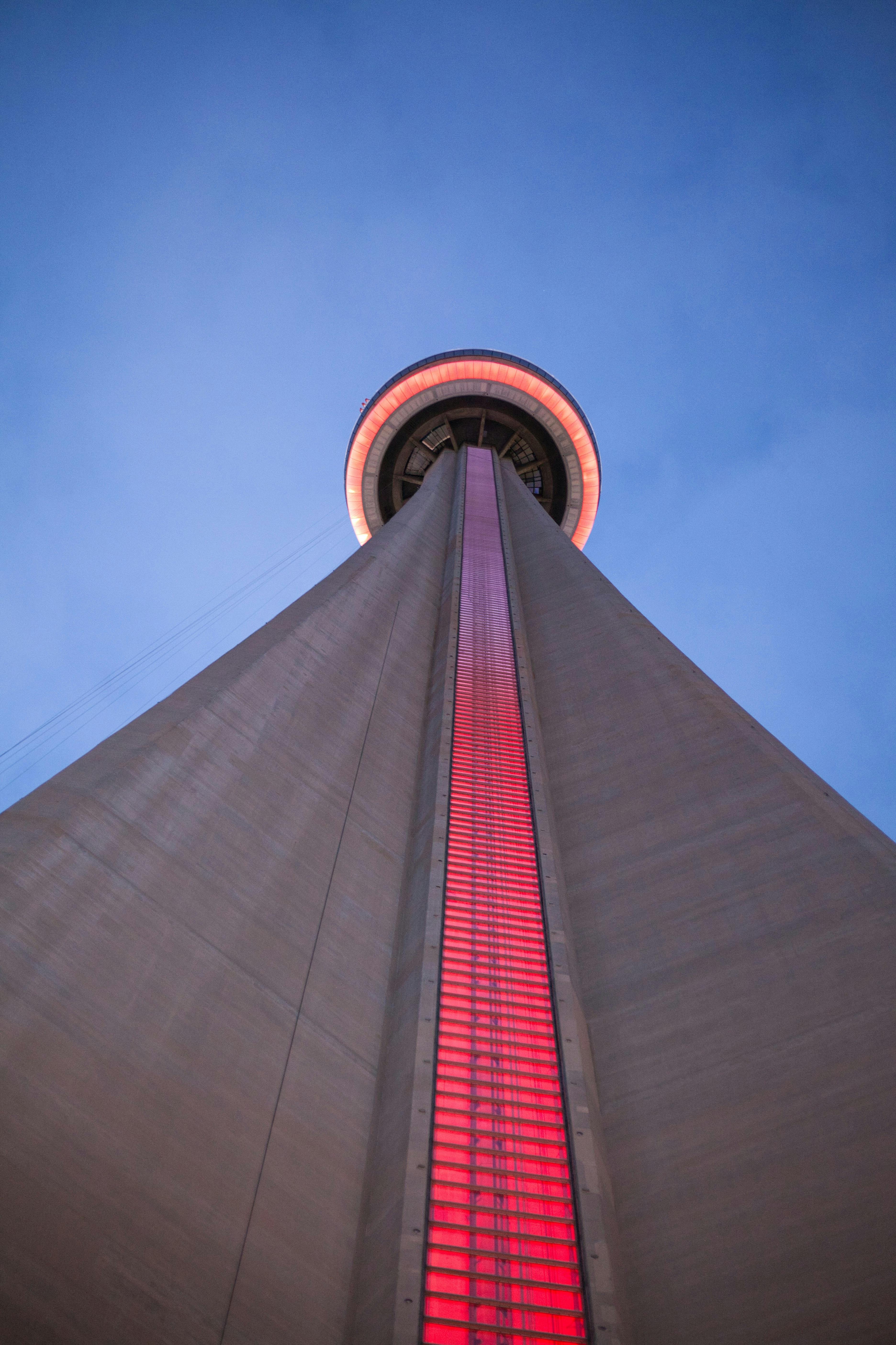 Low Angle View of a Tower at Dusk · Free Stock Photo