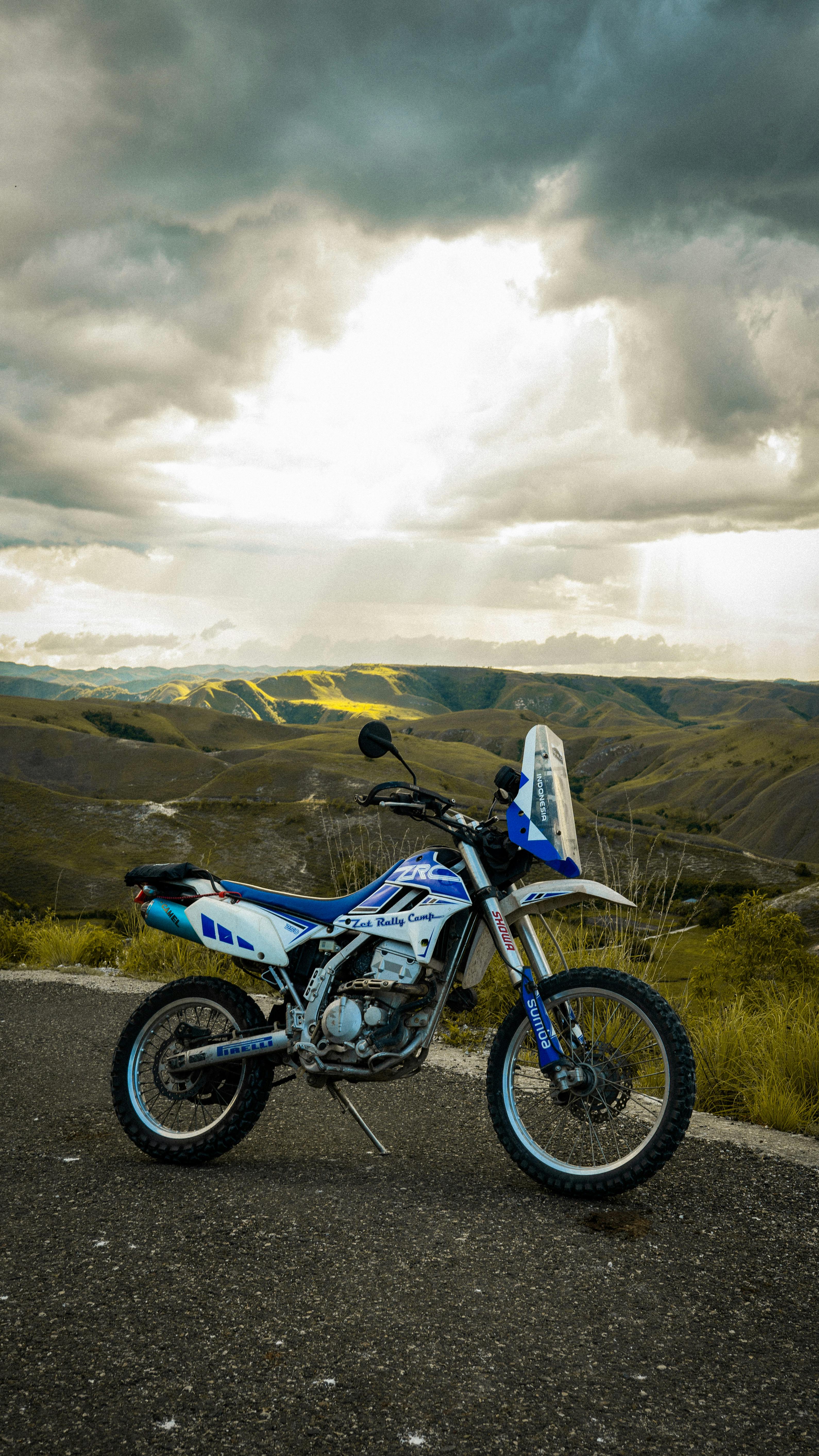 Clouds over Motorcycle · Free Stock Photo