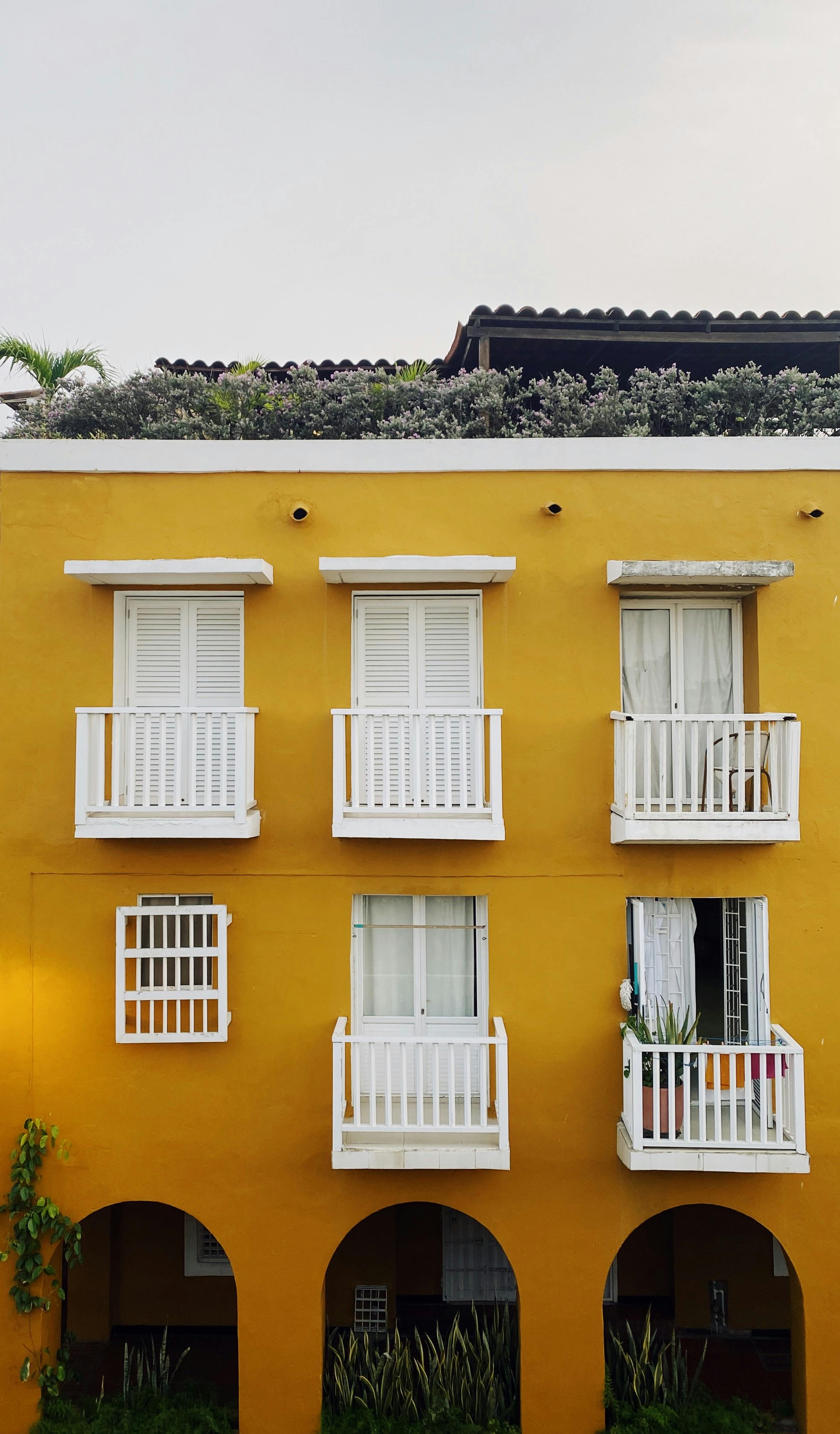 Yellow Residential Building · Free Stock Photo