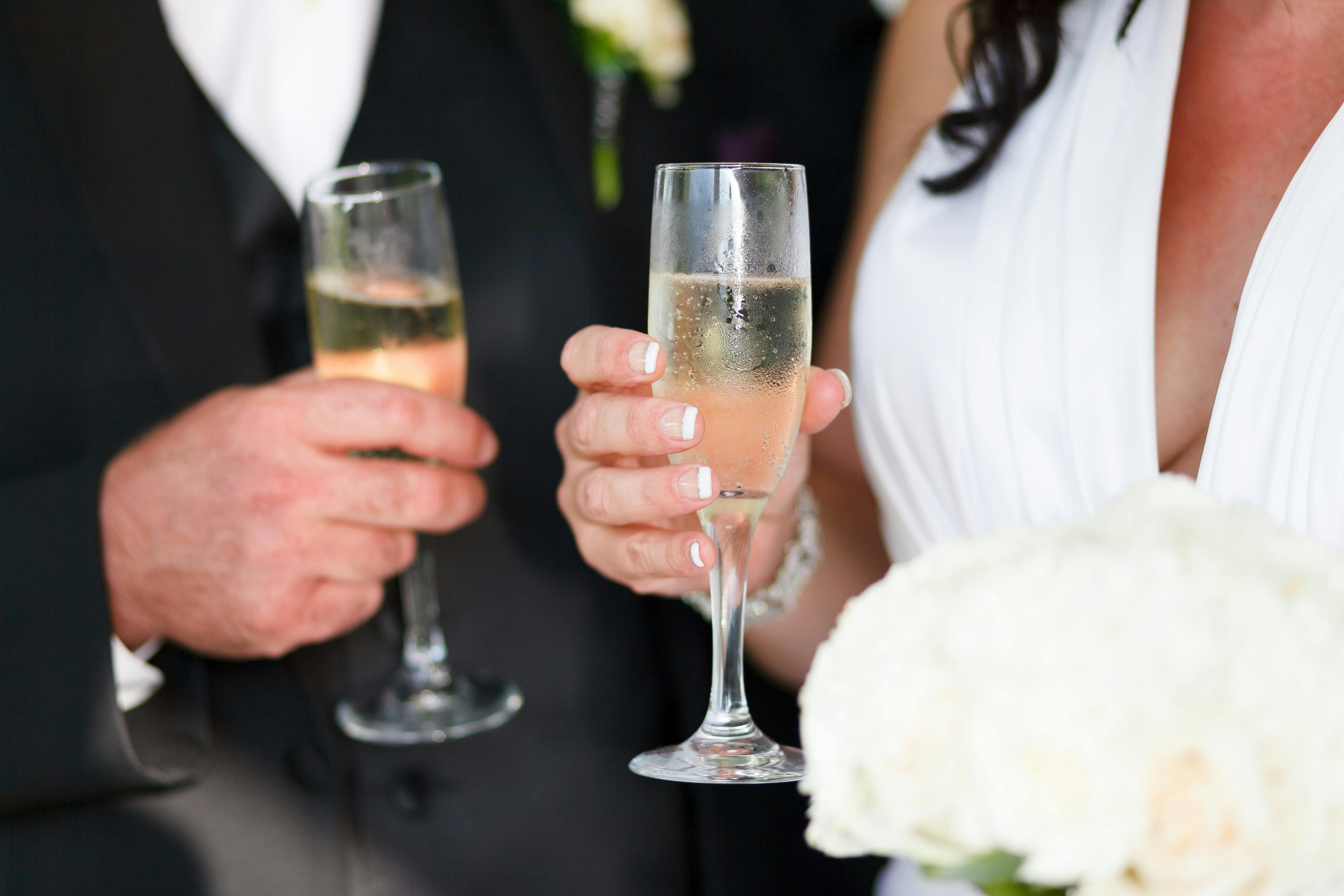Newly Weds Drinking Champagne · Free Stock Photo