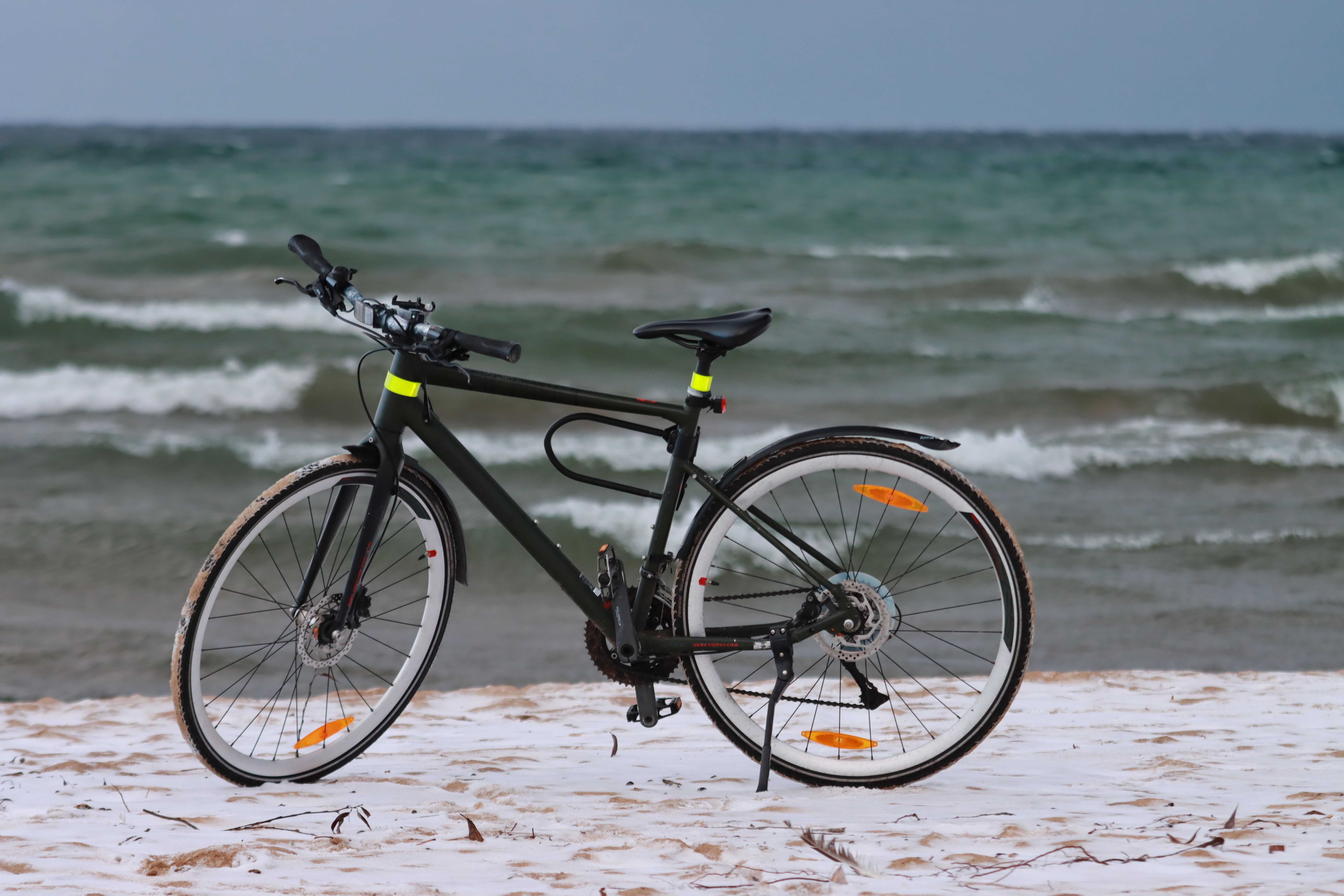 Black Bicycle on Beach Sand · Free Stock Photo