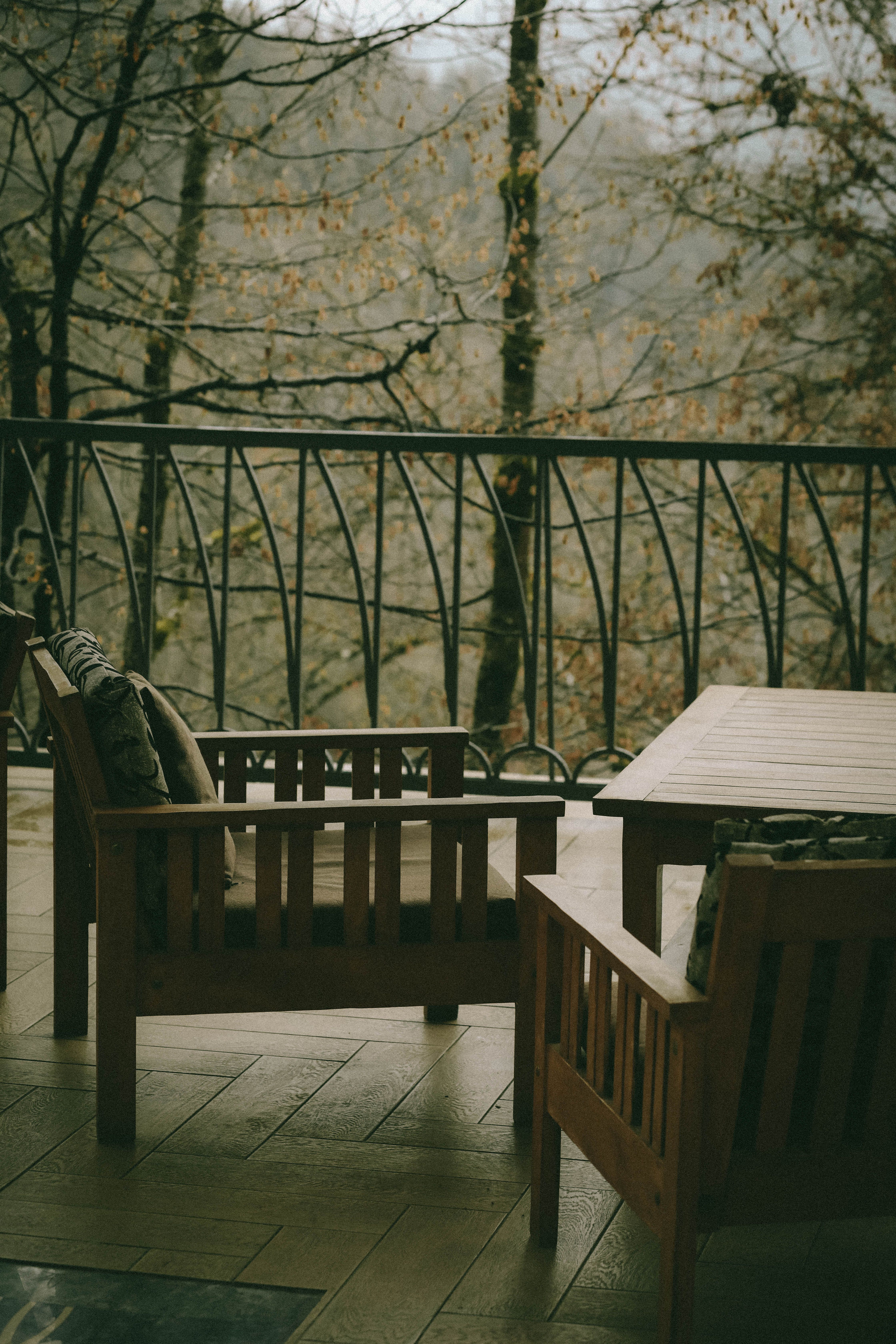Wooden Chair Beside the Wooden Table · Free Stock Photo