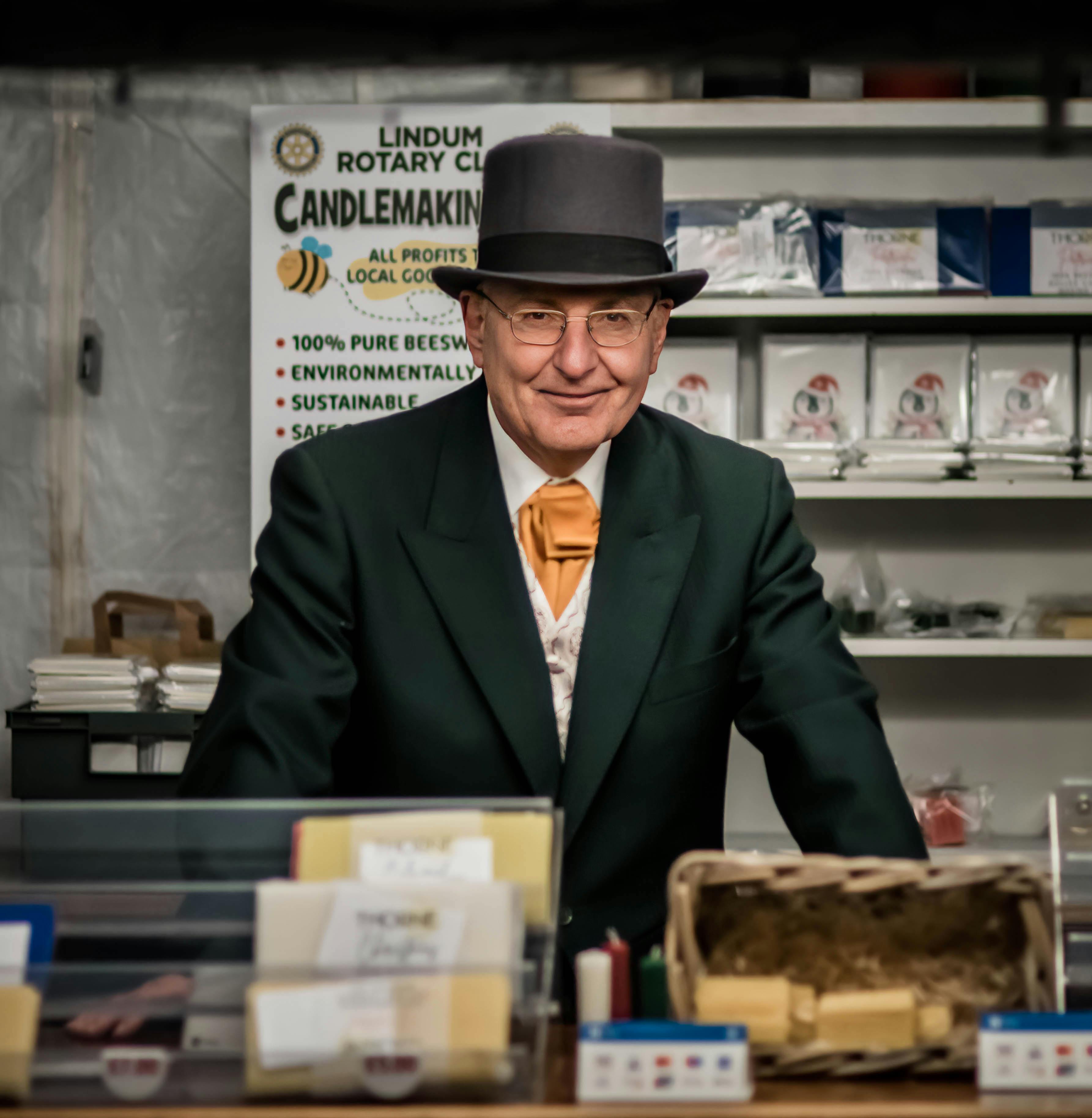 Man in Hat and Suit in Store · Free Stock Photo
