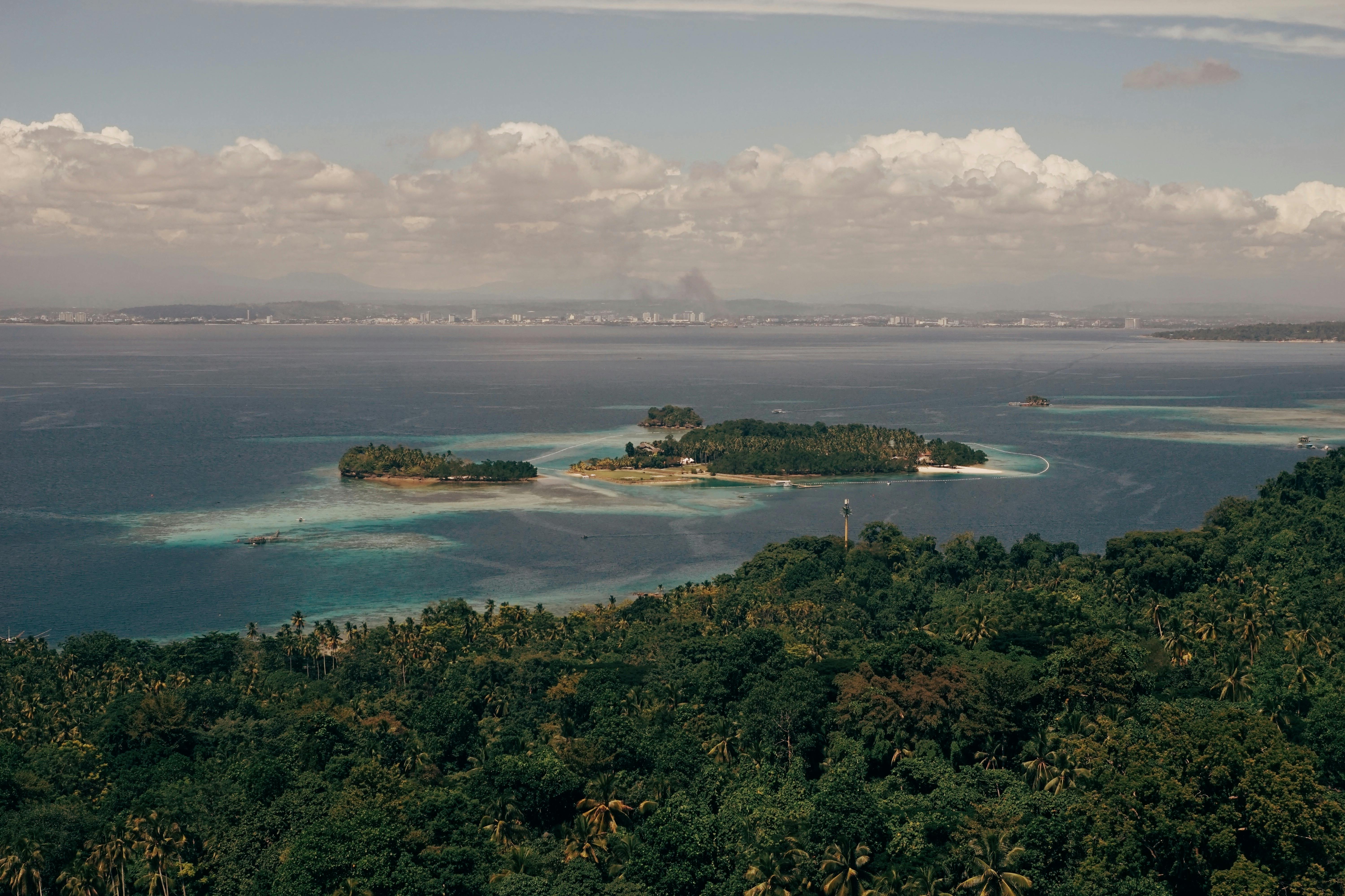 Aerial Shot Islands Above the Sea Water · Free Stock Photo