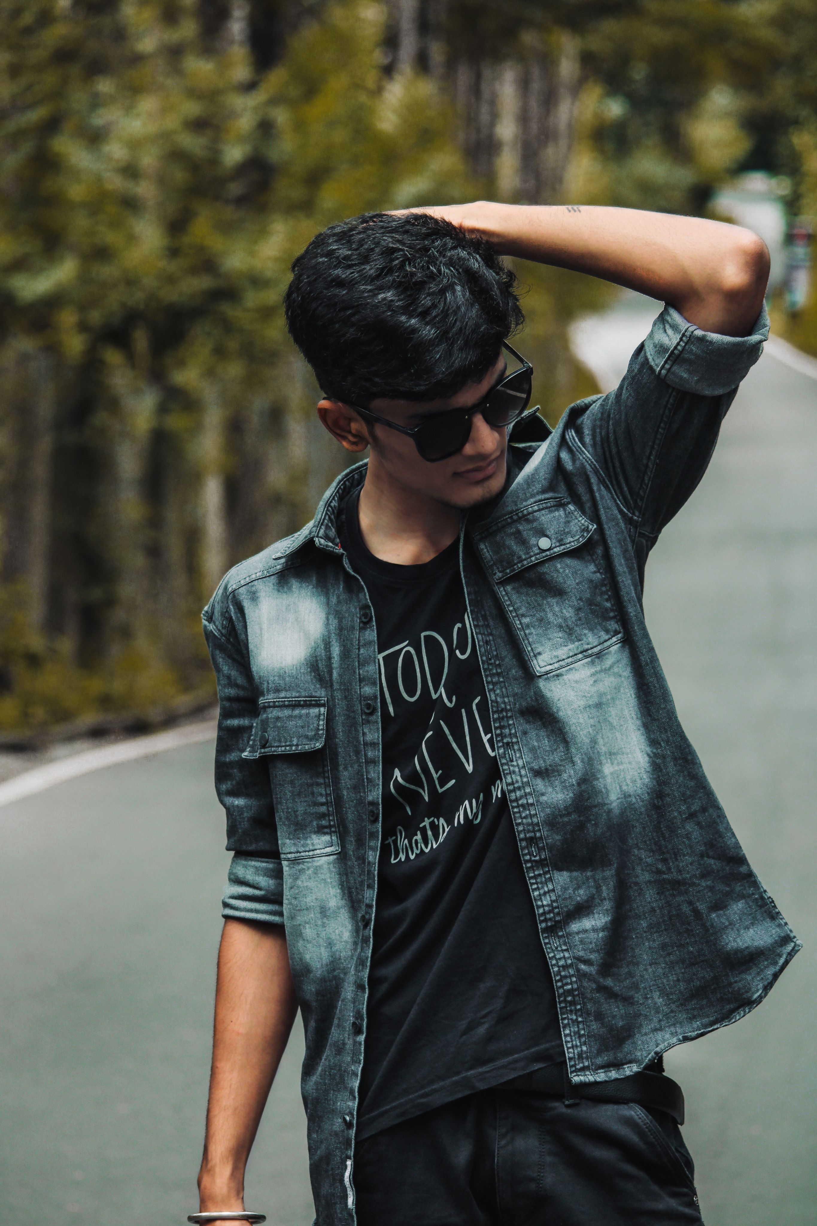 Man Wearing a Denim Jacket Over his Shirt · Free Stock Photo