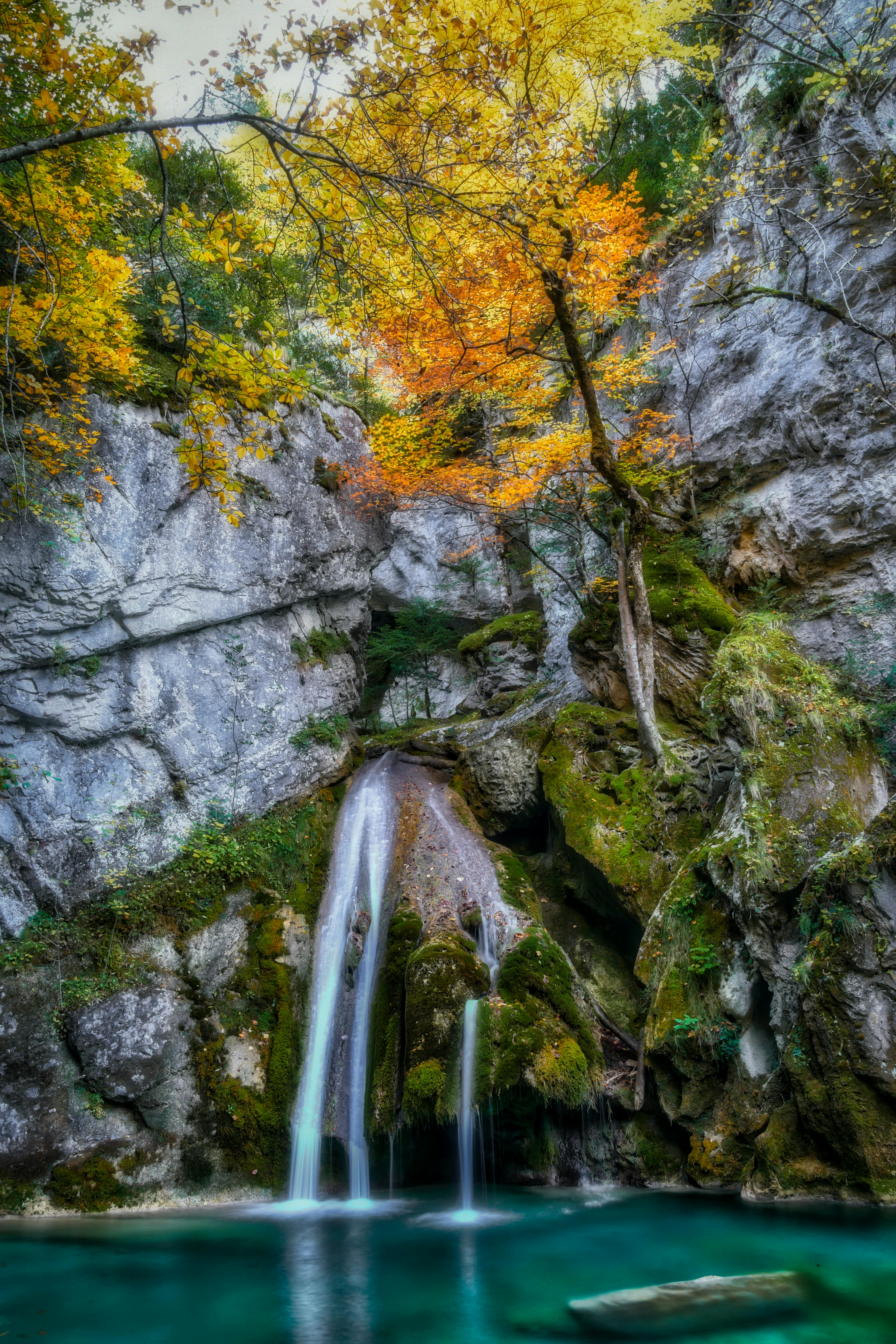 Waterfall from Rock Formation · Free Stock Photo
