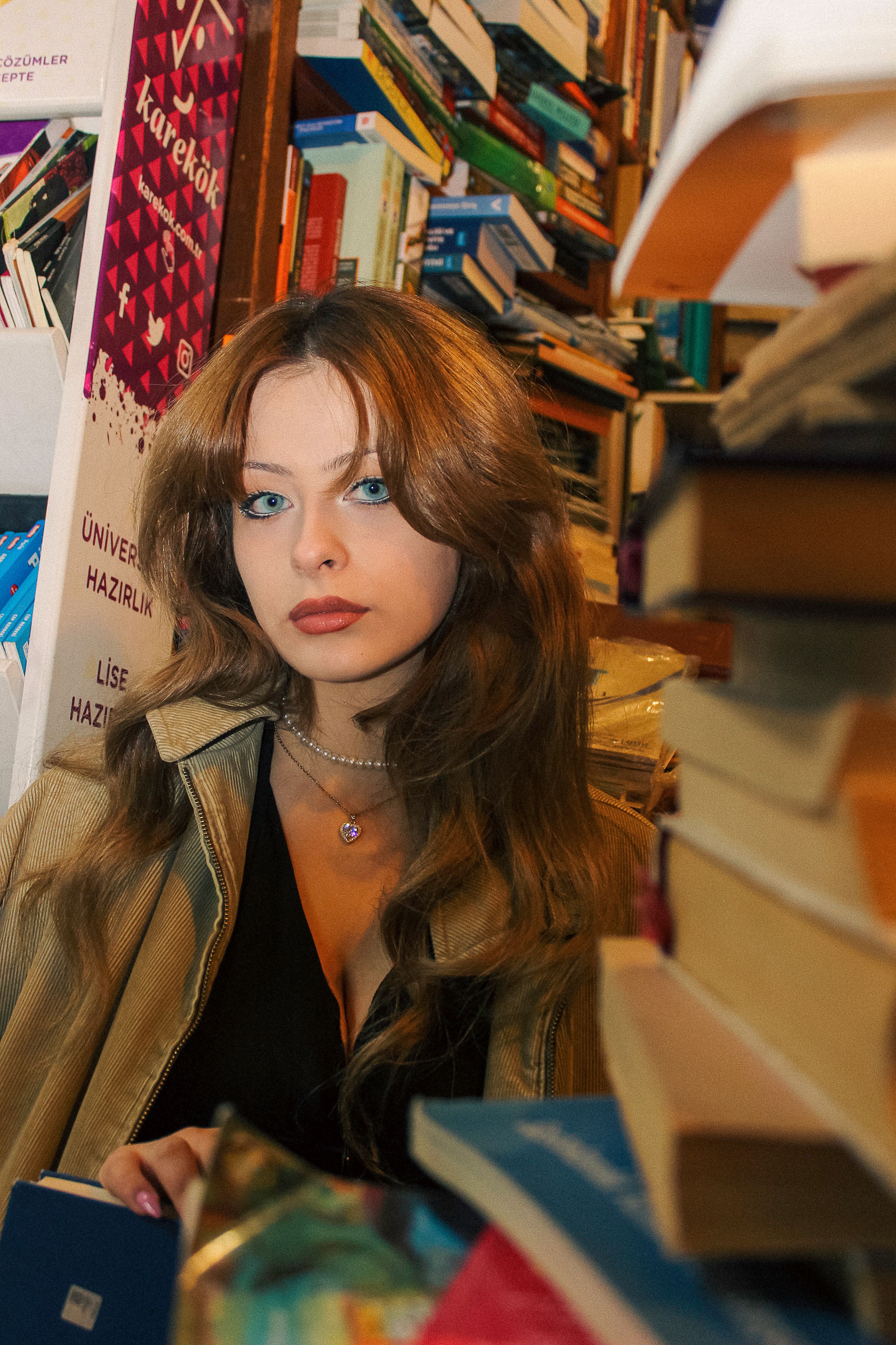 Woman Surrounded with Books · Free Stock Photo