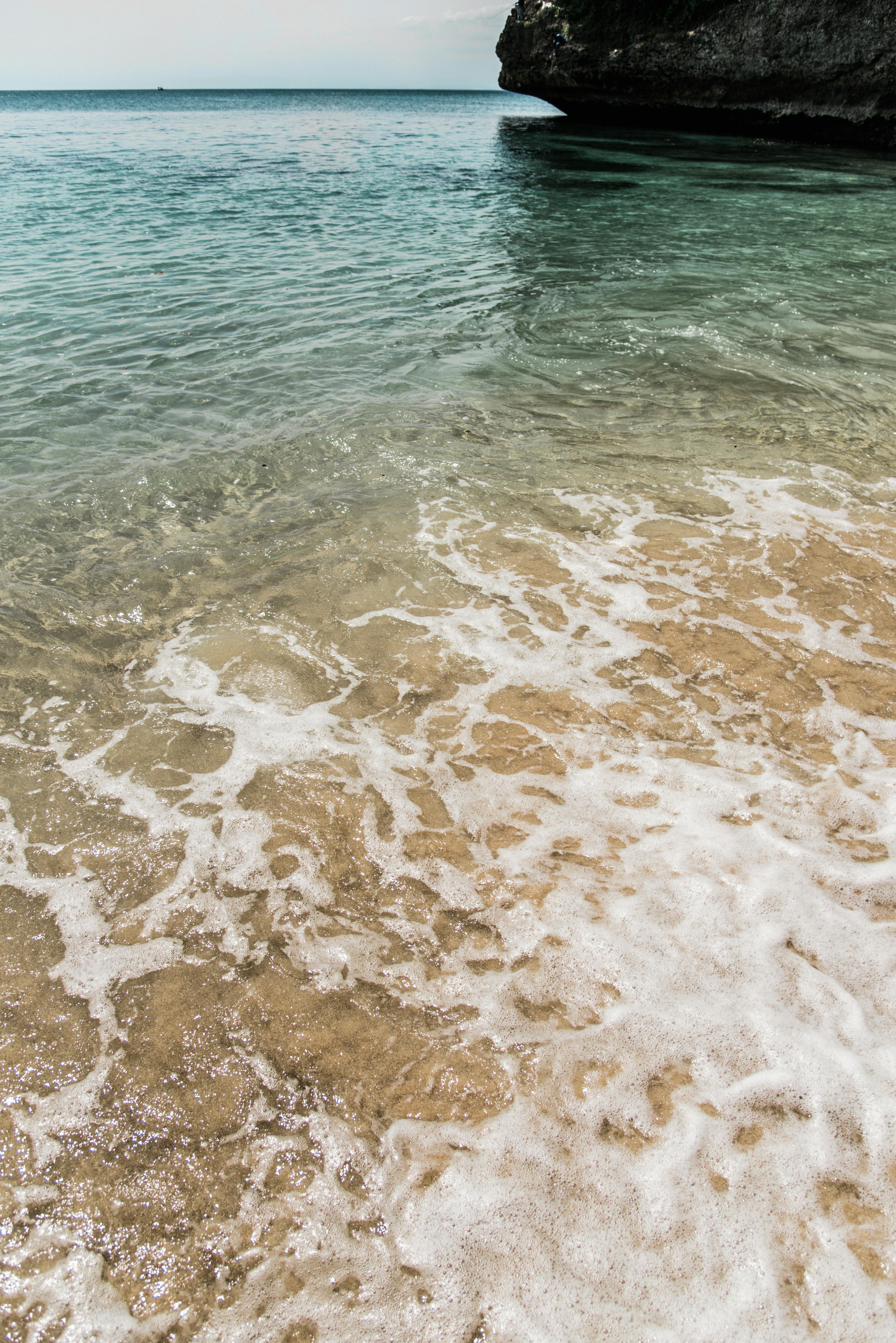 Seafoam on the Seashore · Free Stock Photo