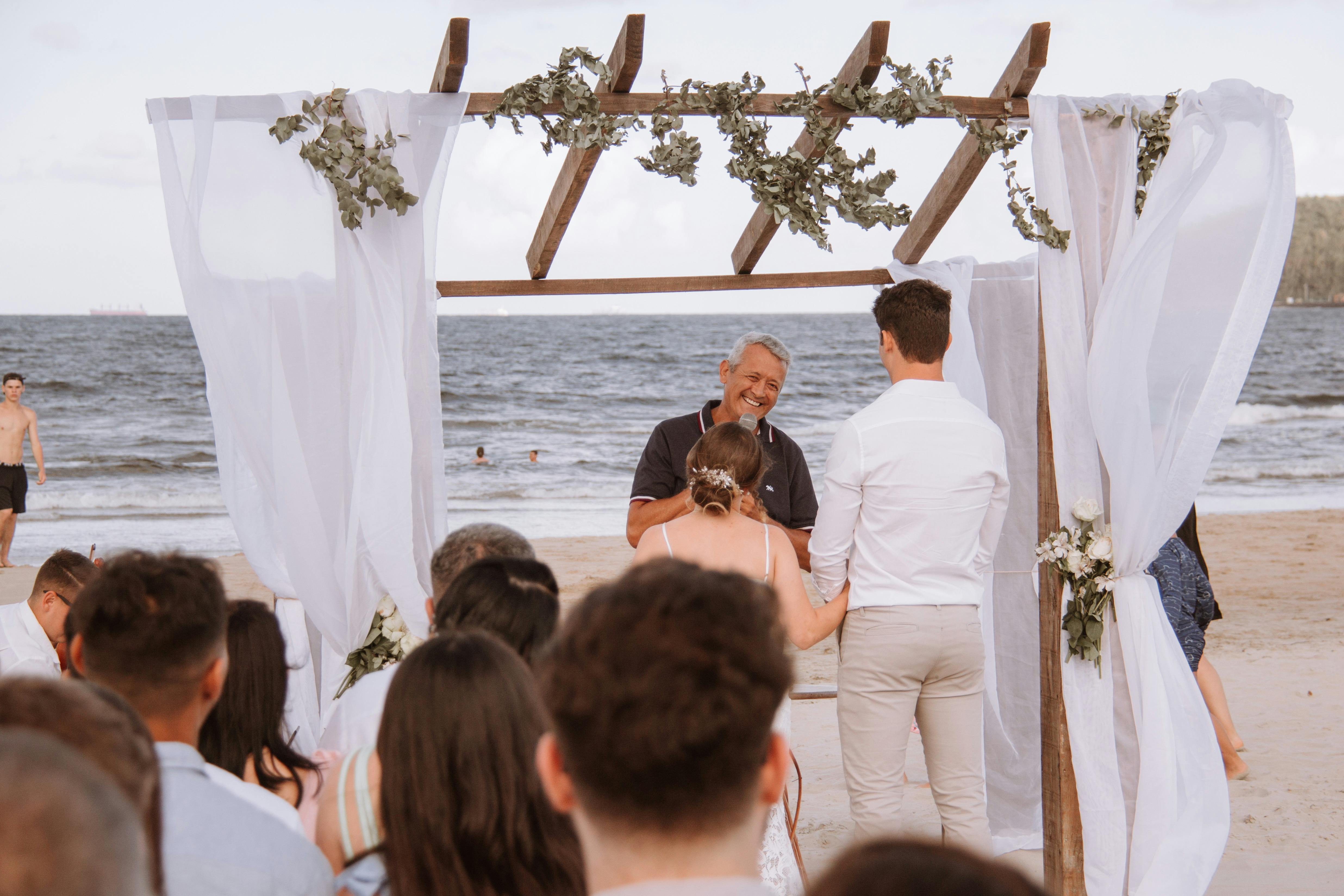 Wedding Celebration on the Beach · Free Stock Photo