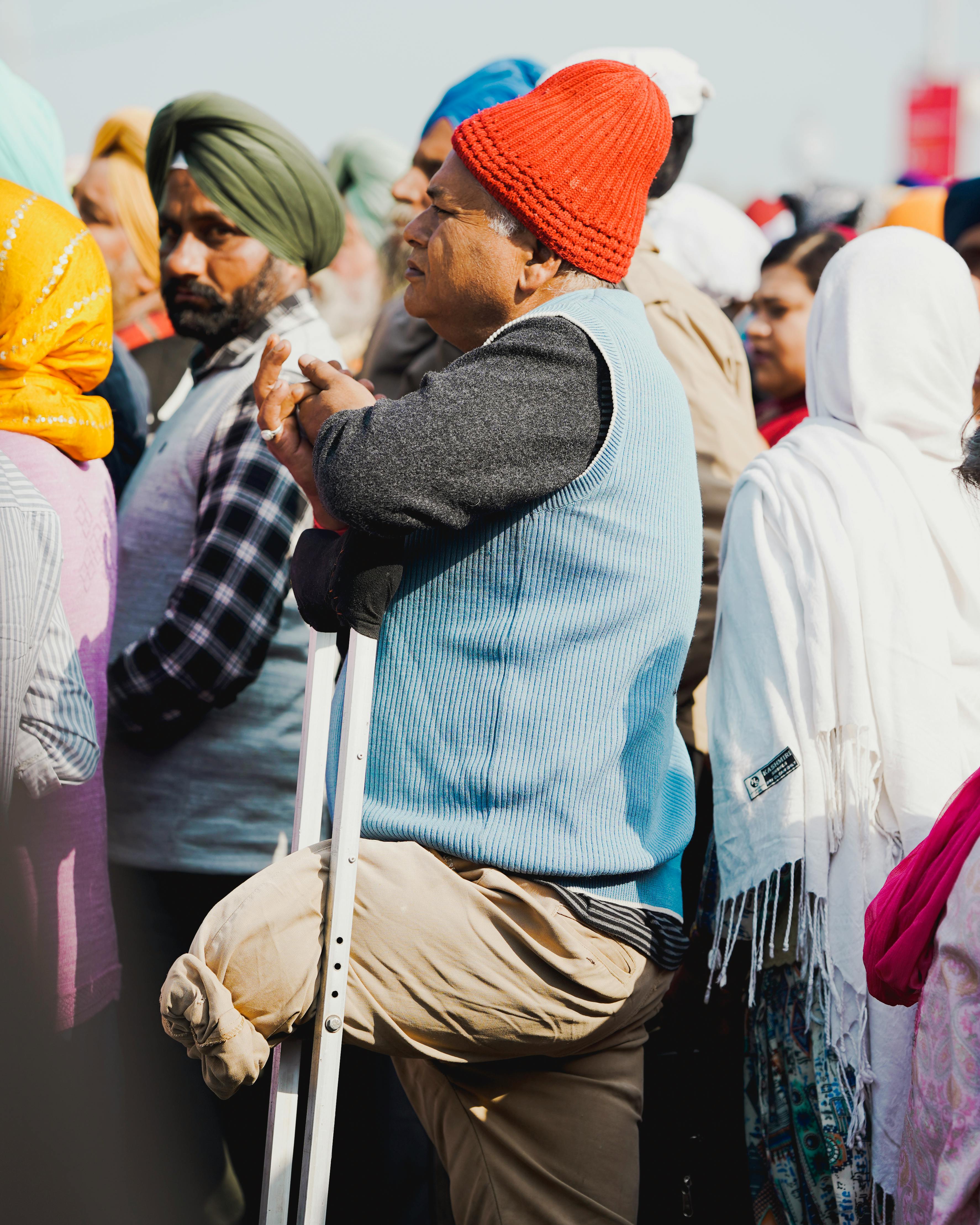 Group of Indian People Standing in the Street · Free Stock Photo