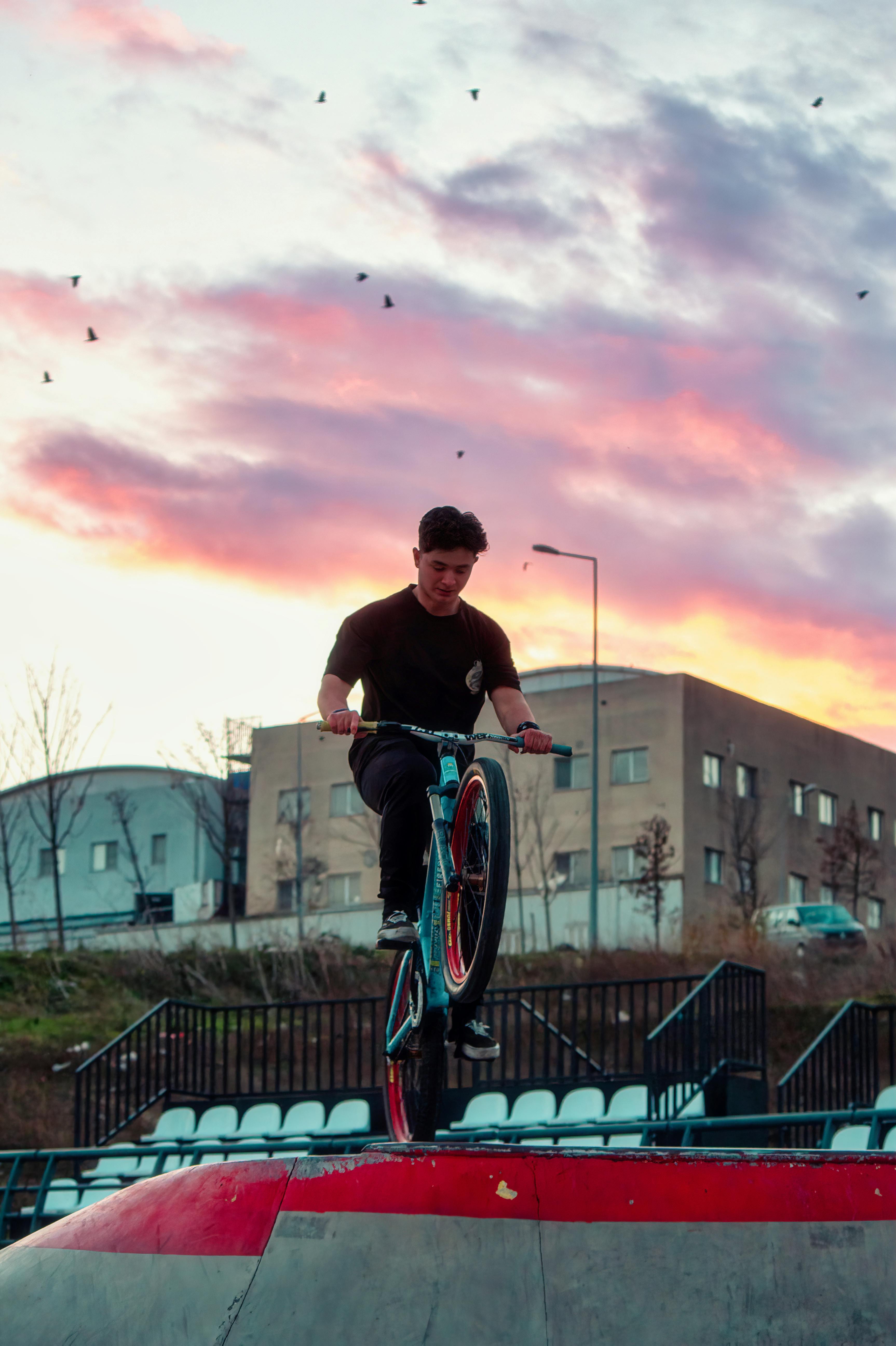 Man Doing Stunts on Bike · Free Stock Photo