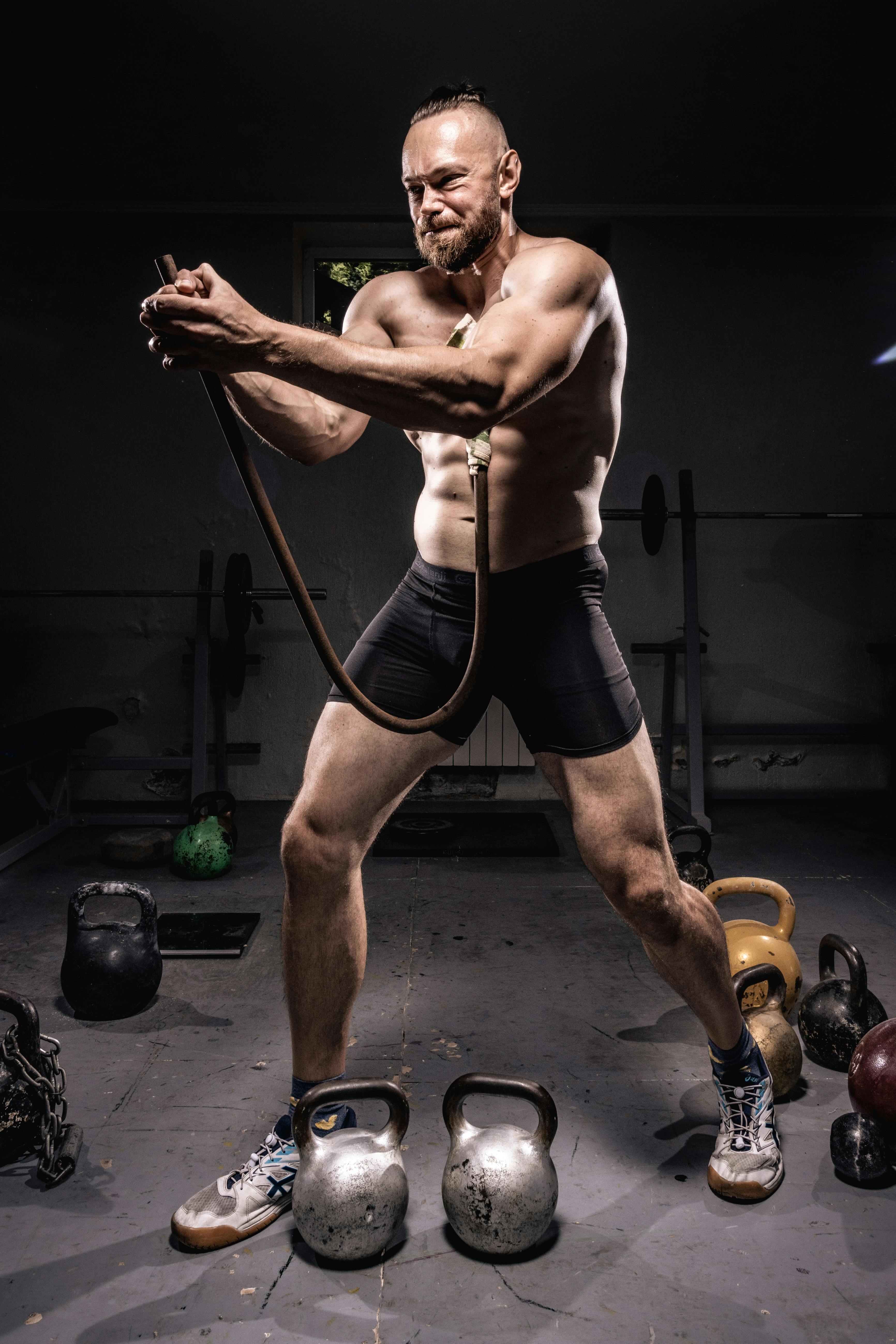 Portrait of Shirtless Strong Man · Free Stock Photo