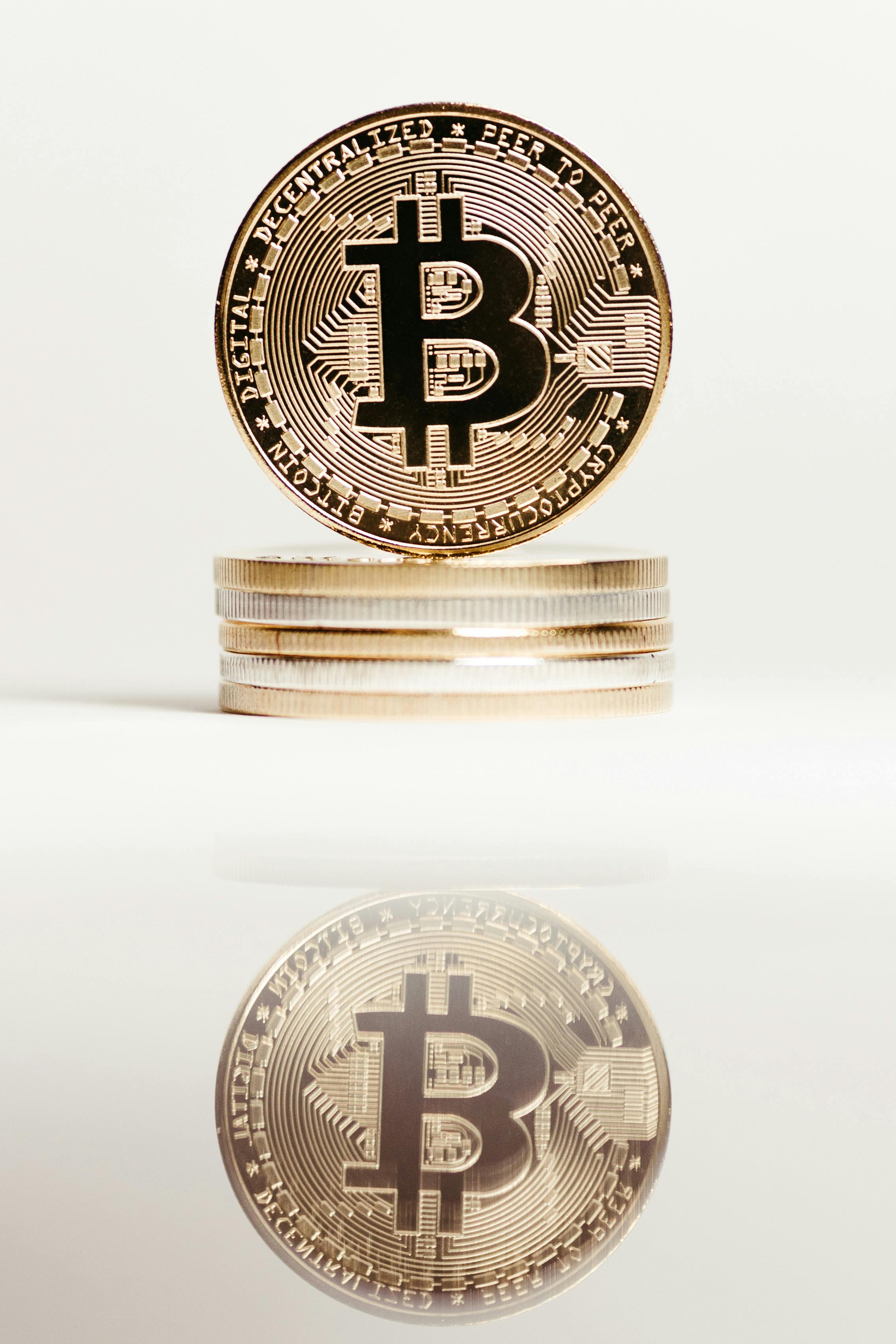 Dollar and Bitcoin near Chart · Free Stock Photo