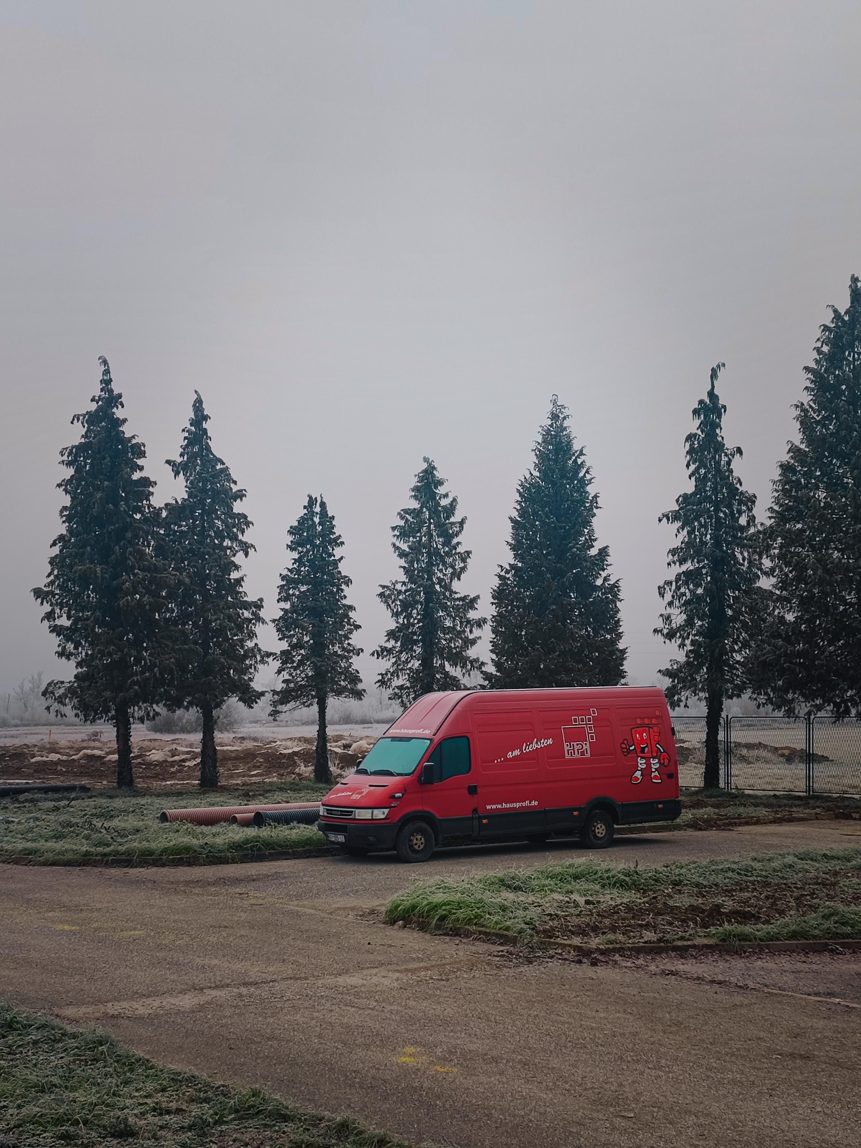 A Van Travelling on a Road · Free Stock Photo