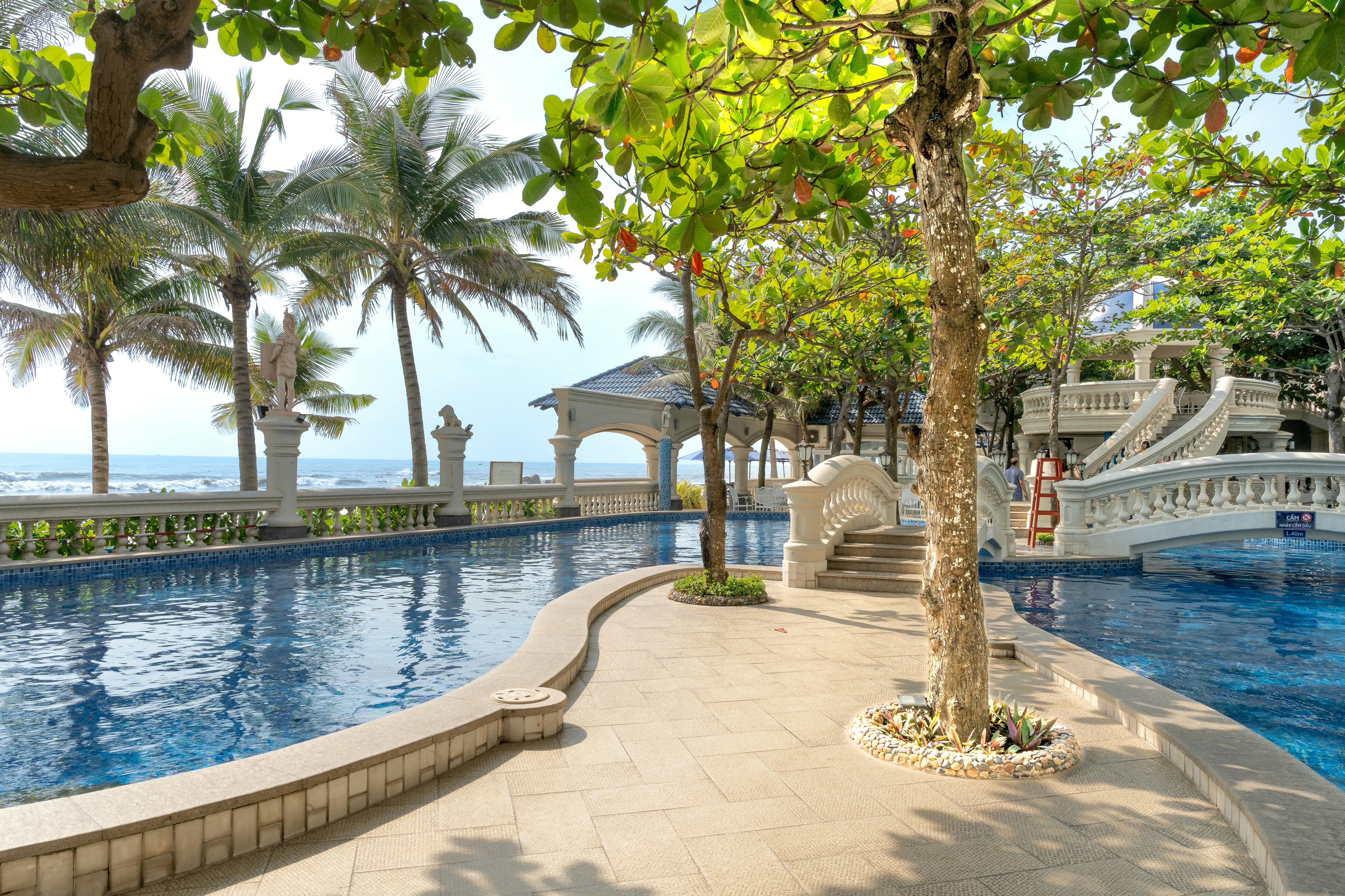 Pool in Summer Resort Exterior · Free Stock Photo