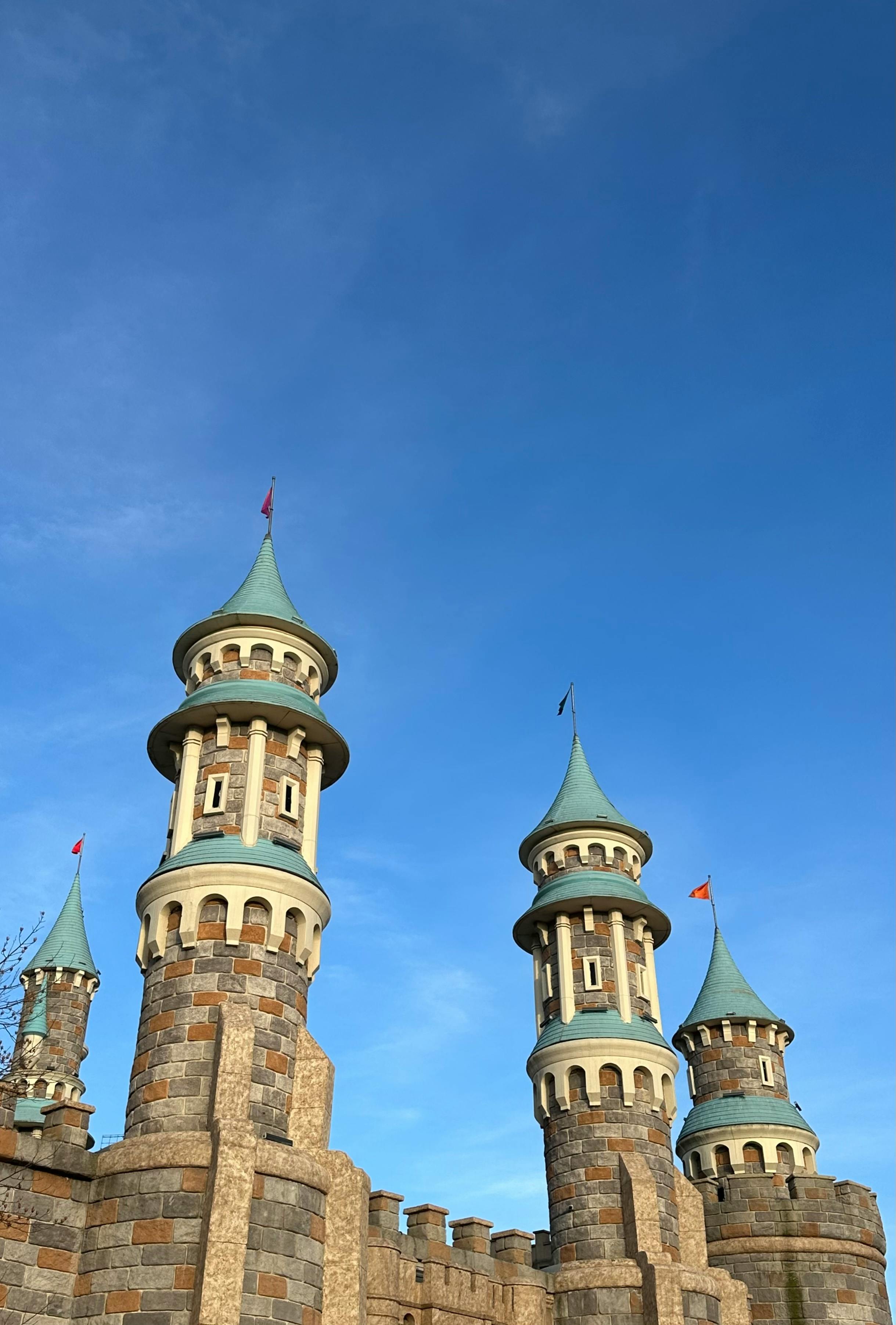 Castle Towers Against Sky · Free Stock Photo