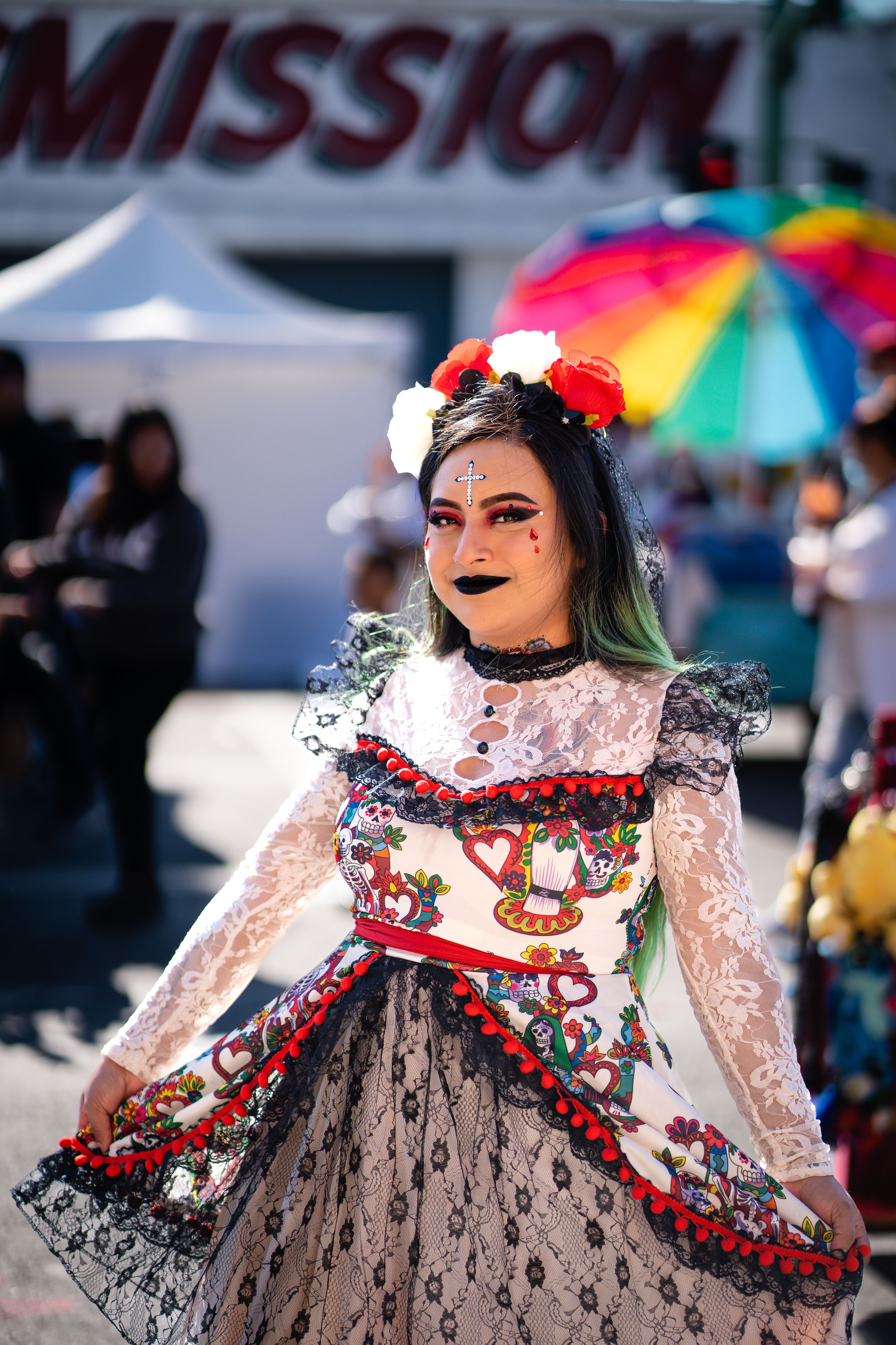 Woman Wearing Costume and Makeup on Parade · Free Stock Photo