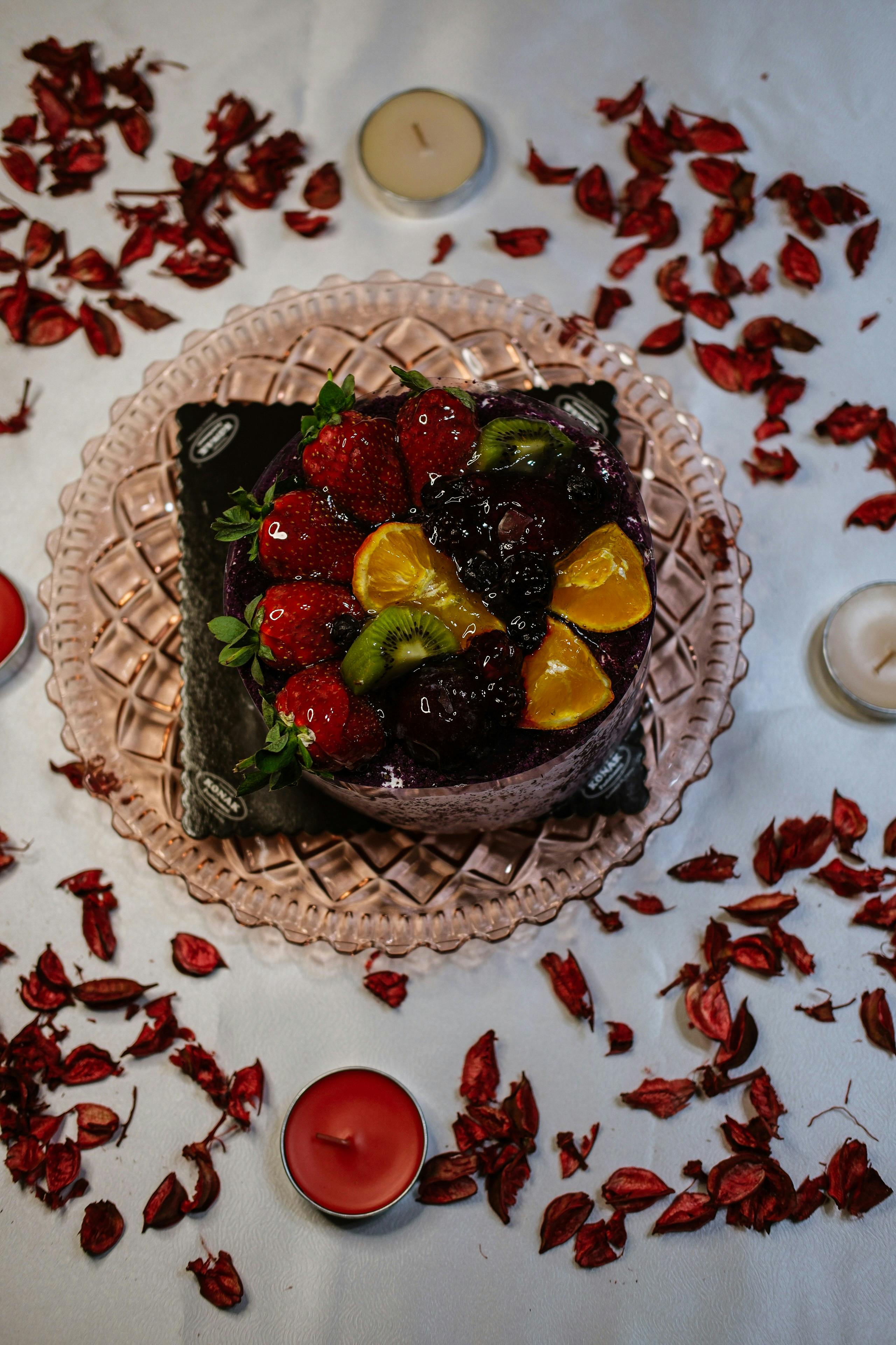 Chocolate Cake with Fruits on Top · Free Stock Photo