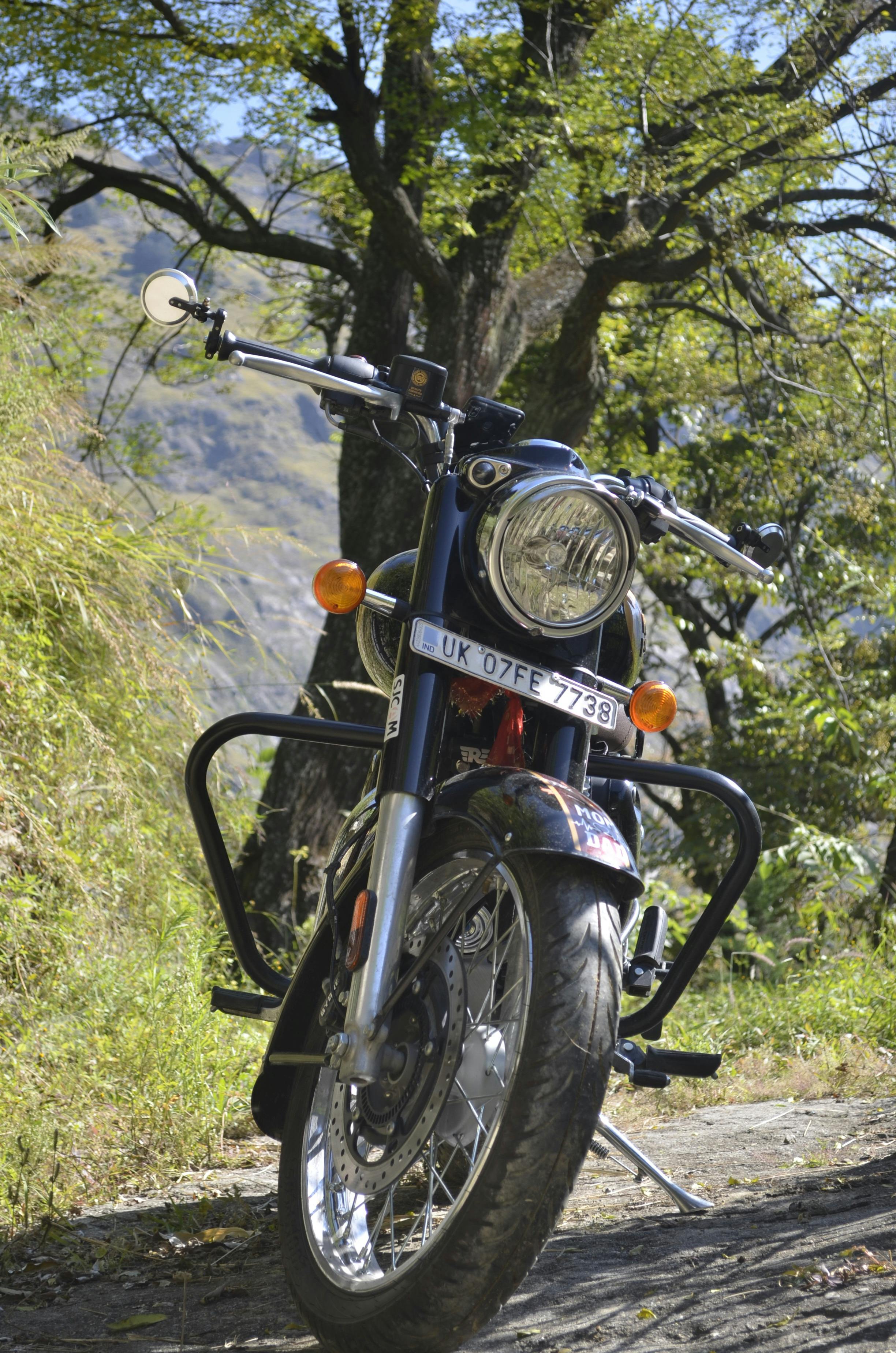 A Motorcycle in Mountains · Free Stock Photo