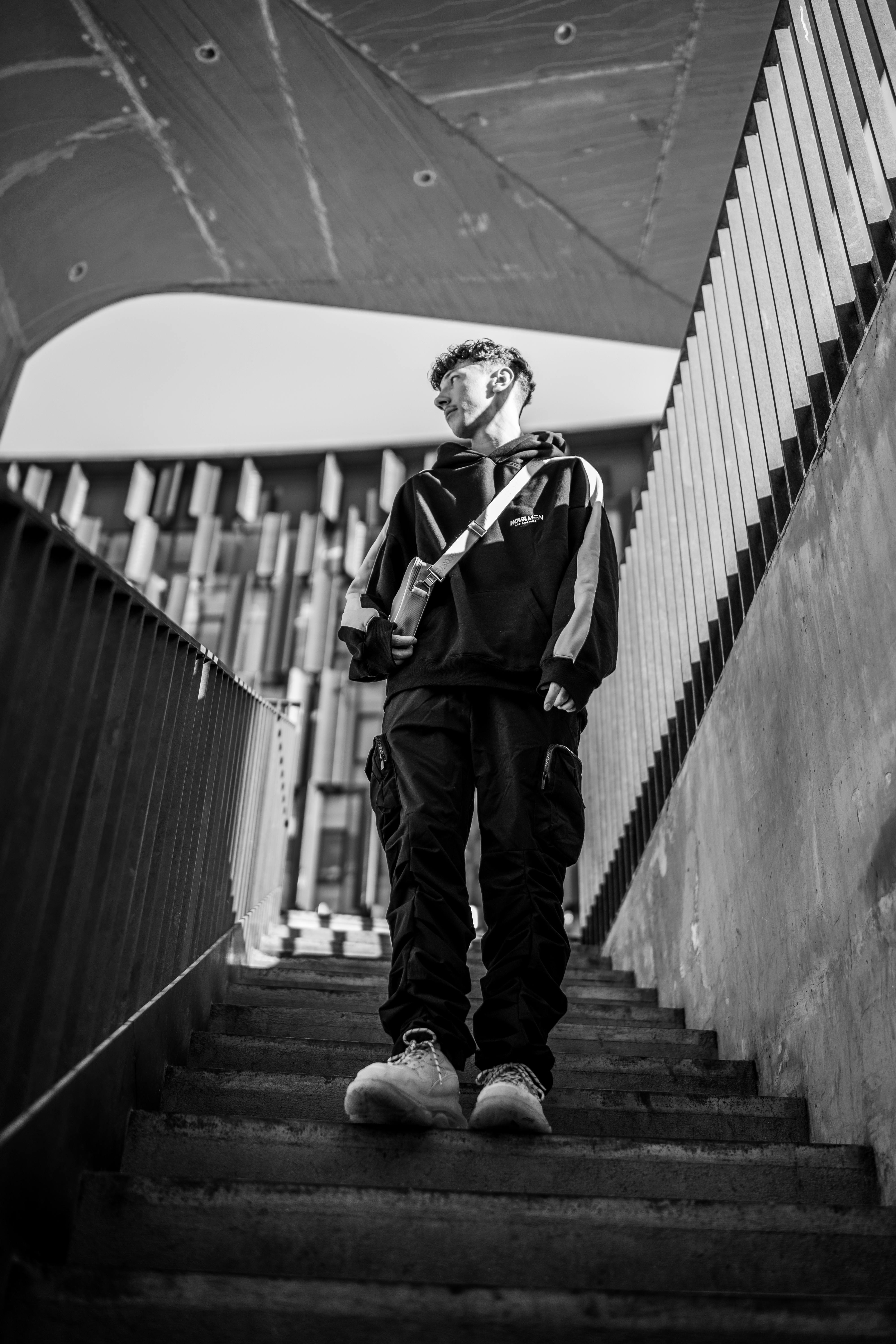 Man Standing on Stairs · Free Stock Photo