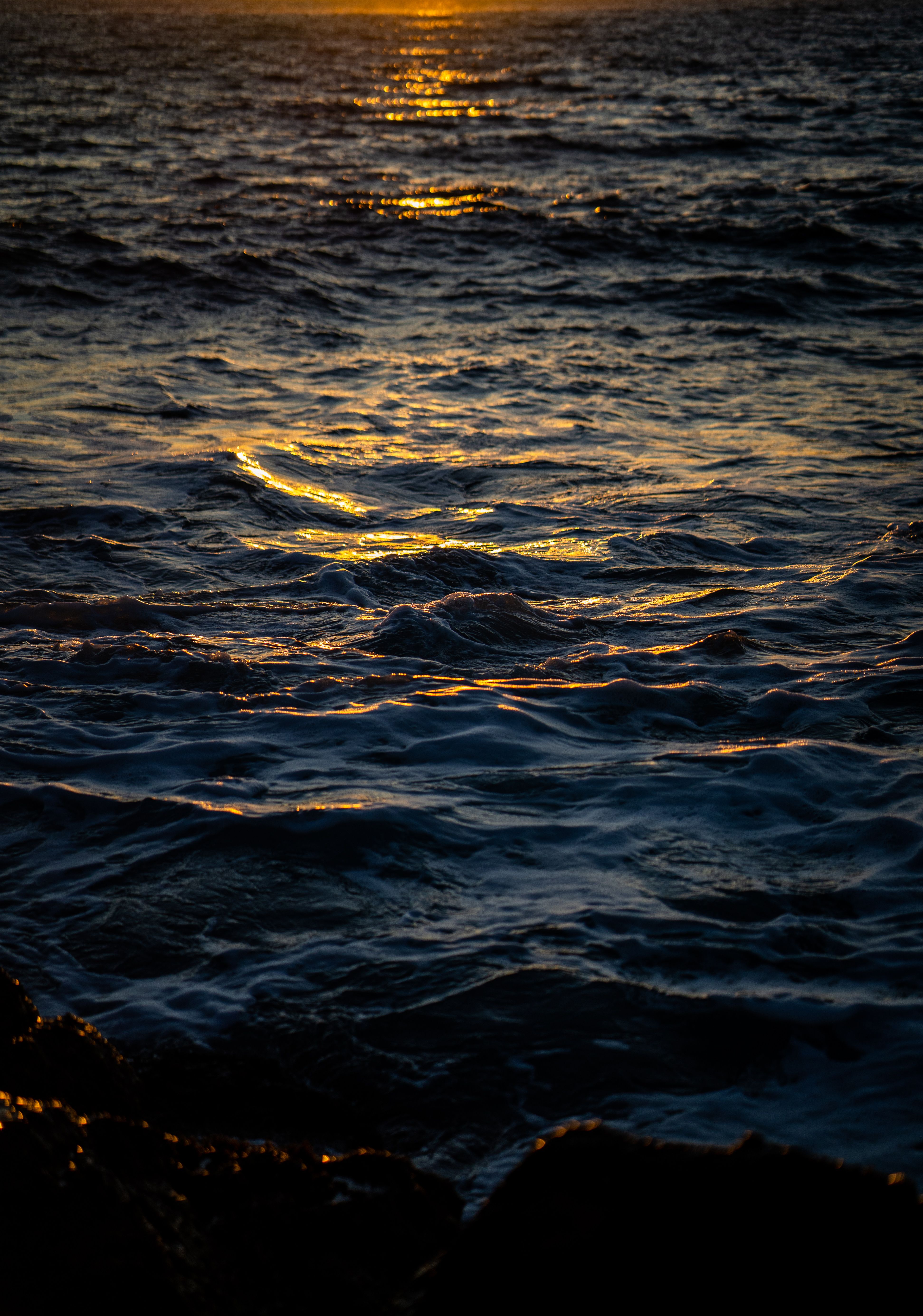 Photo of Seawater during Dawn · Free Stock Photo