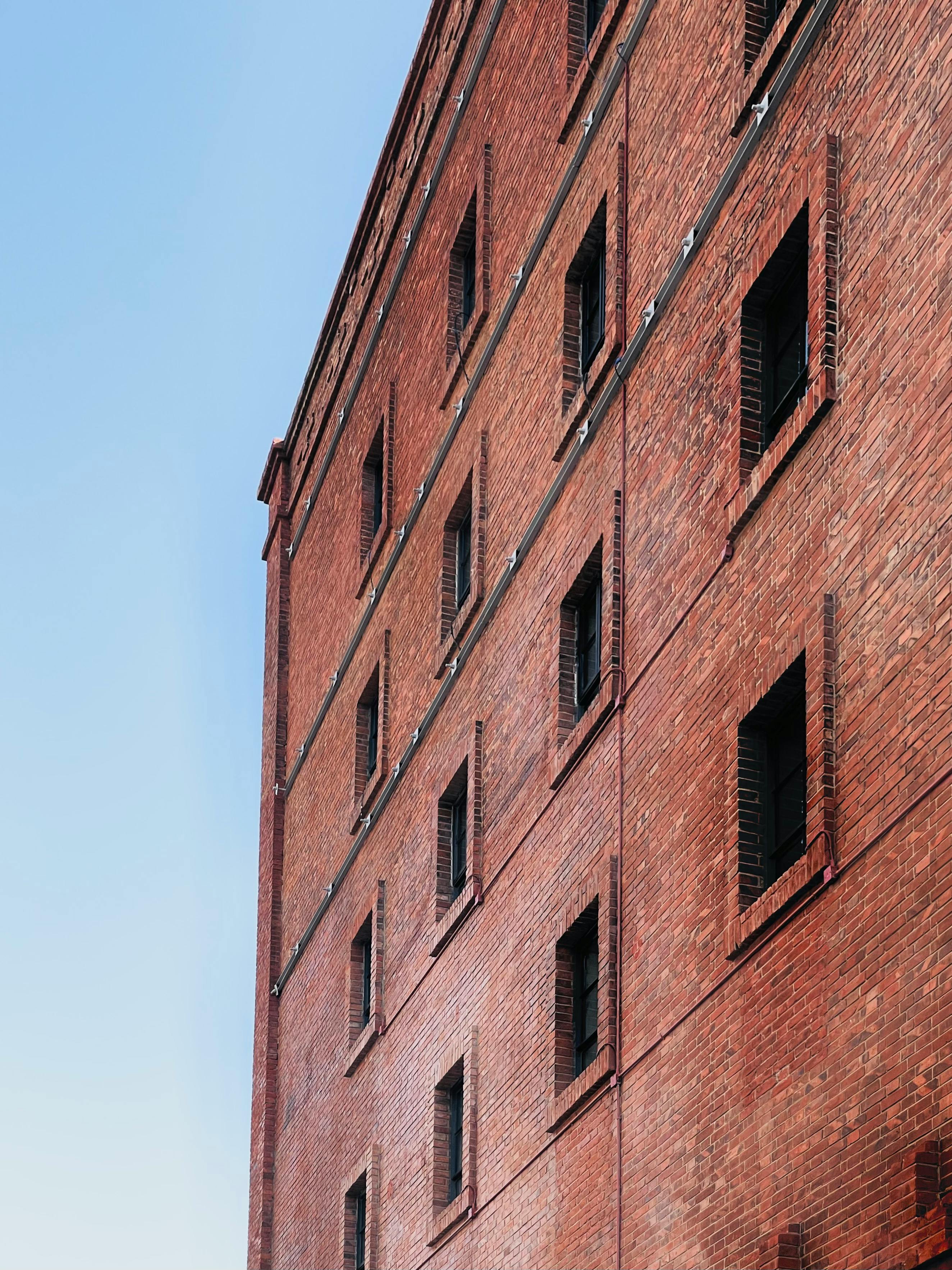 Close-up of City Brick Building · Free Stock Photo