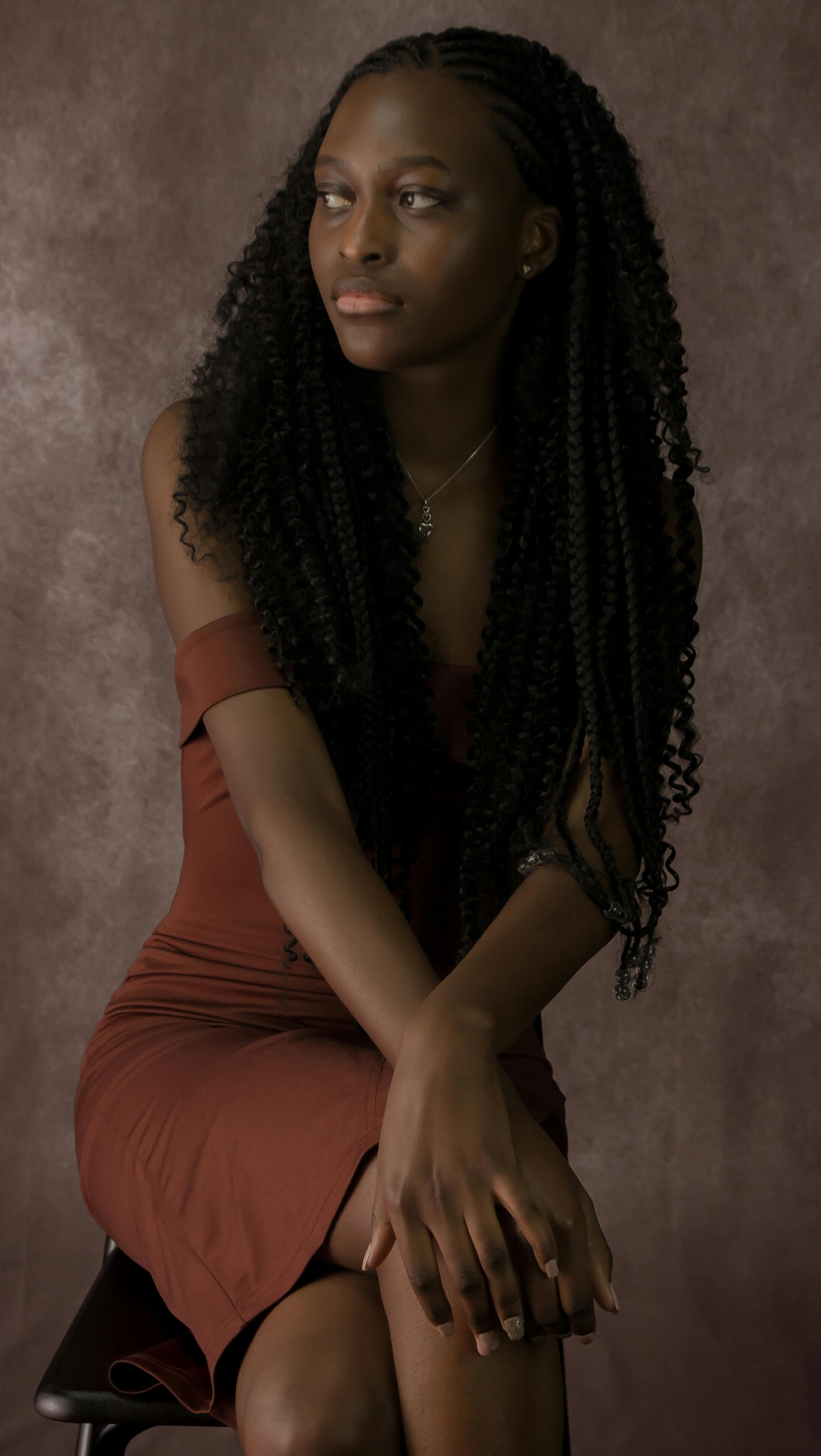 Model in Red Dress · Free Stock Photo