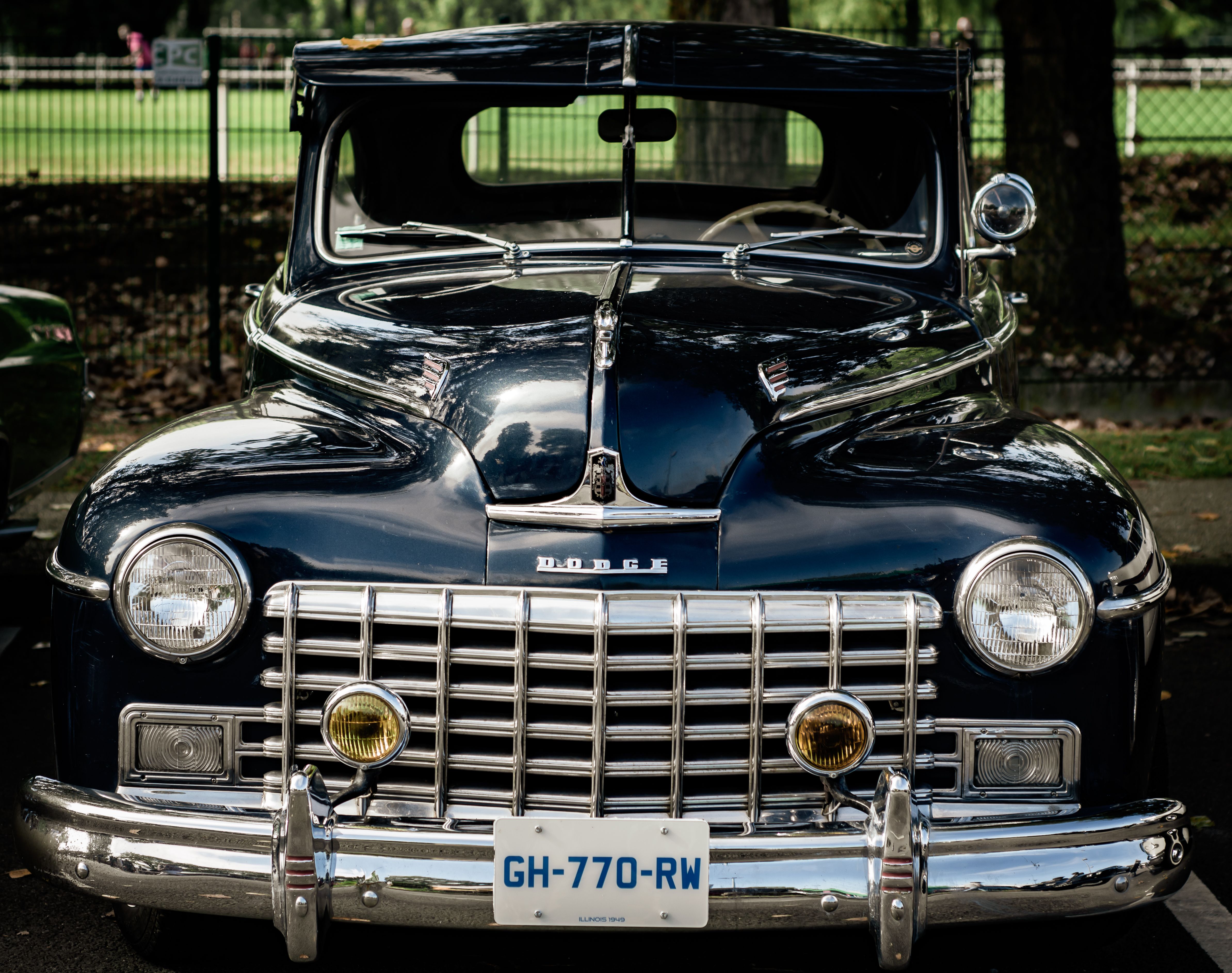 Close-up of Vintage Car Front · Free Stock Photo