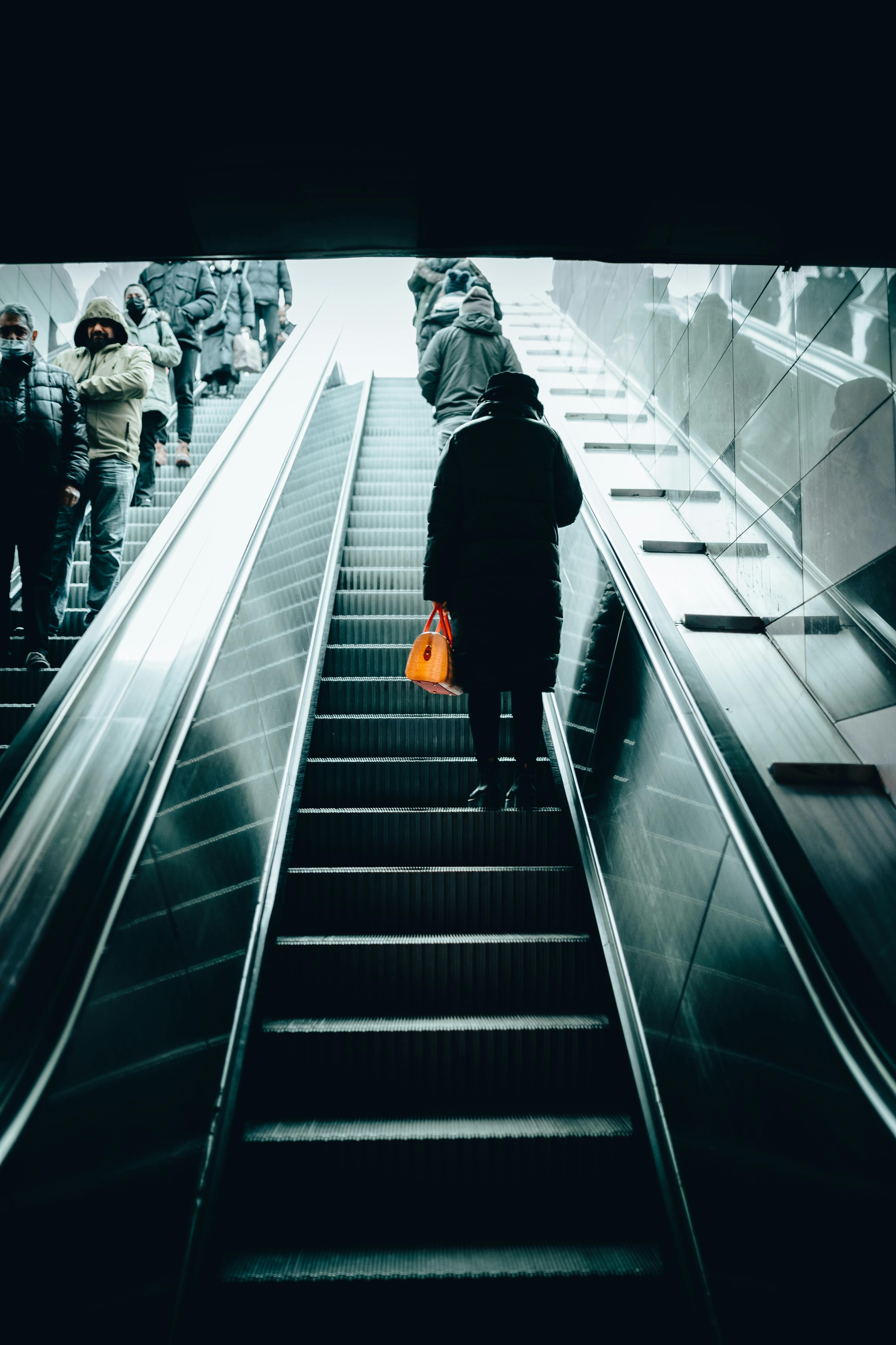 People on an Escalator · Free Stock Photo