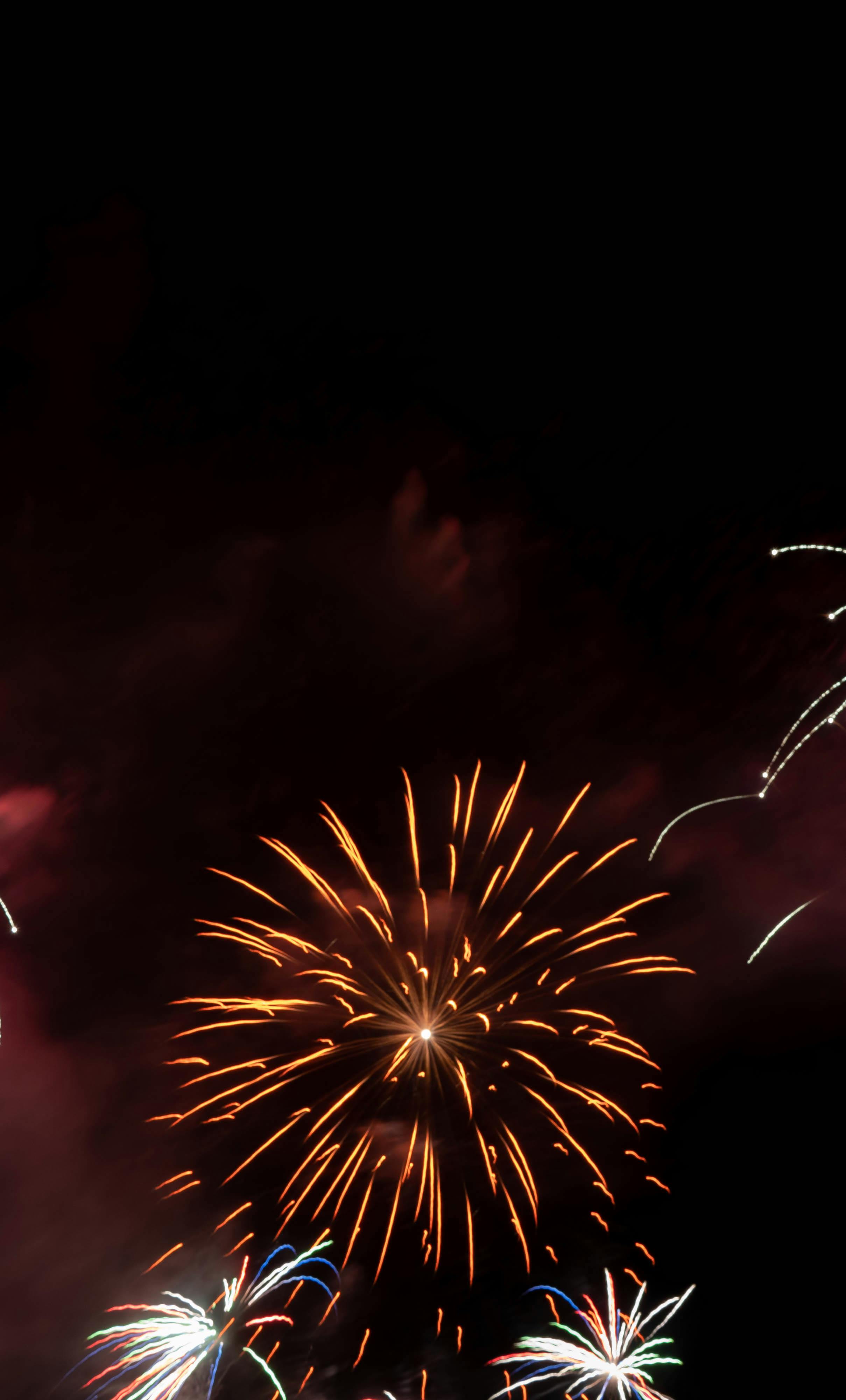 A Fireworks Display in the Night Sky · Free Stock Photo