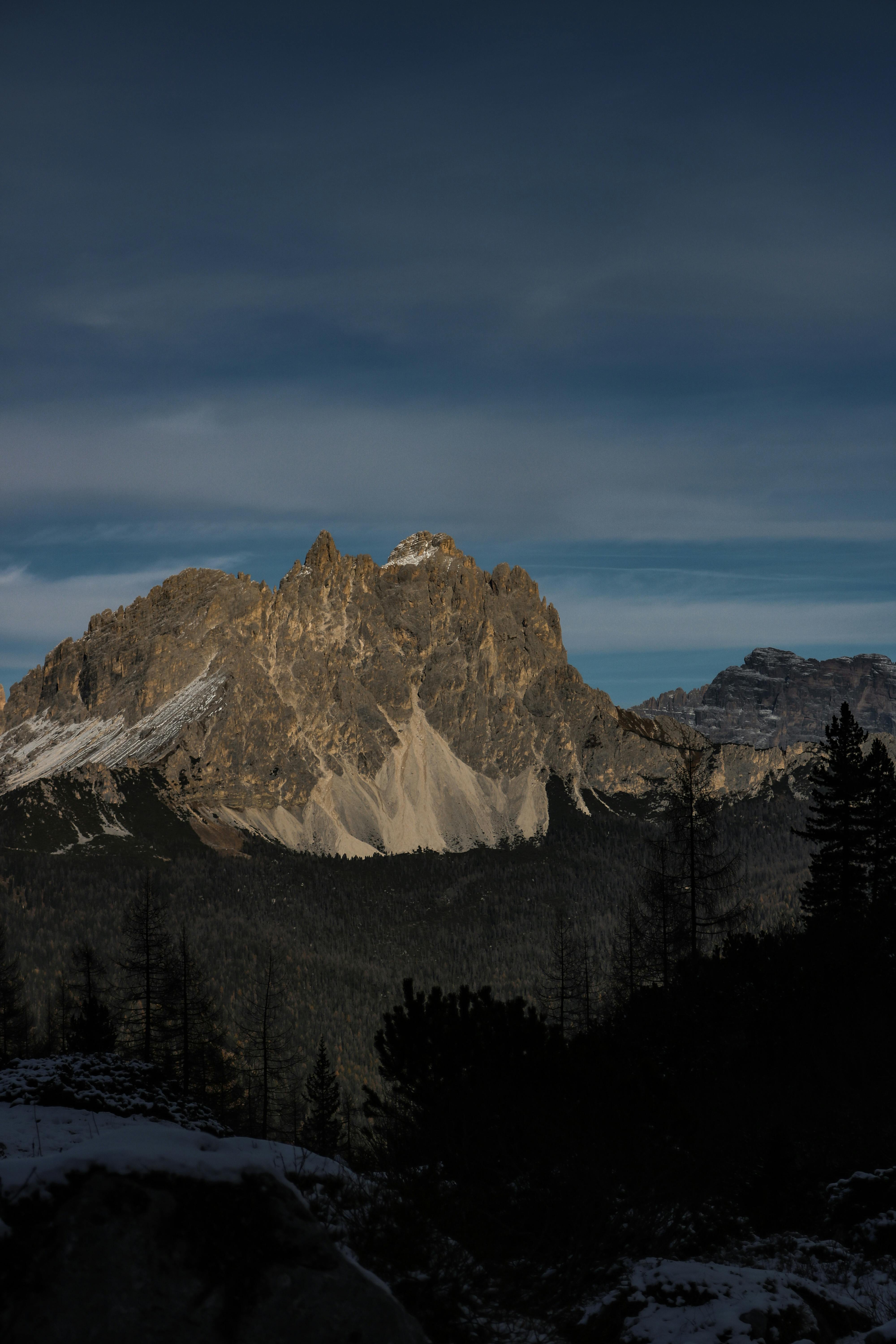 Mountains in Shadow at Sunrise · Free Stock Photo