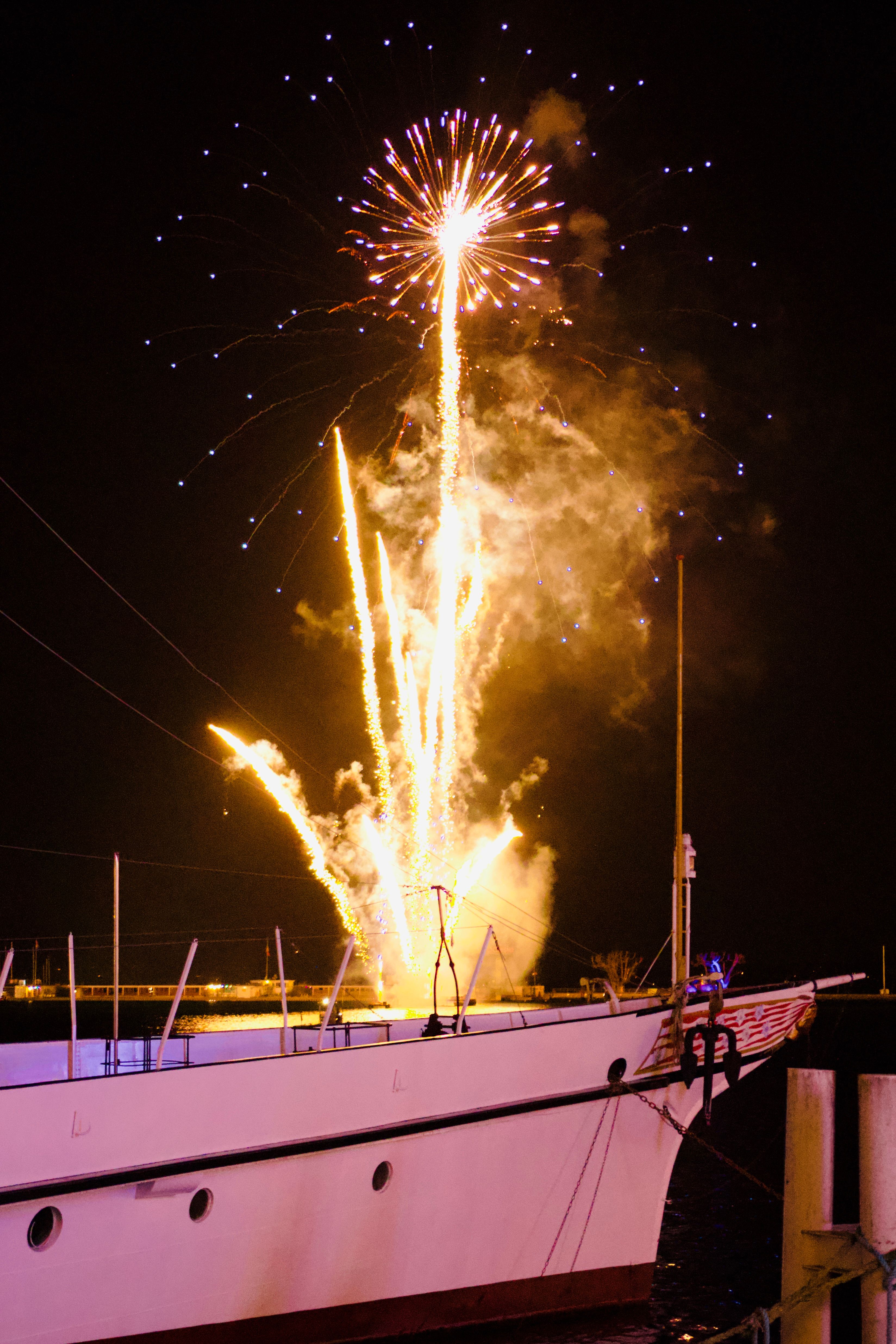 Fireworks Display at Night · Free Stock Photo