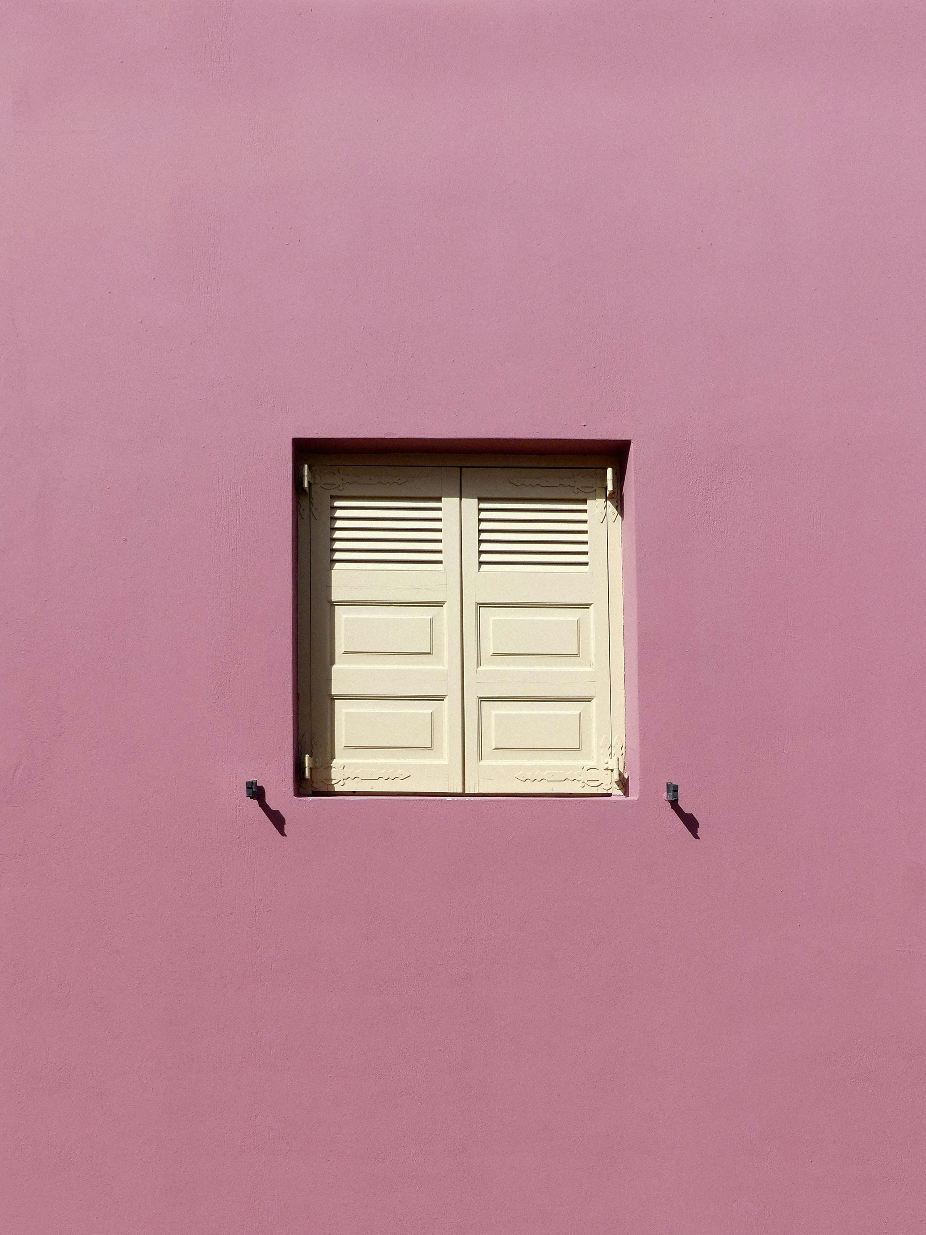 Window On Pink Wall · Free Stock Photo