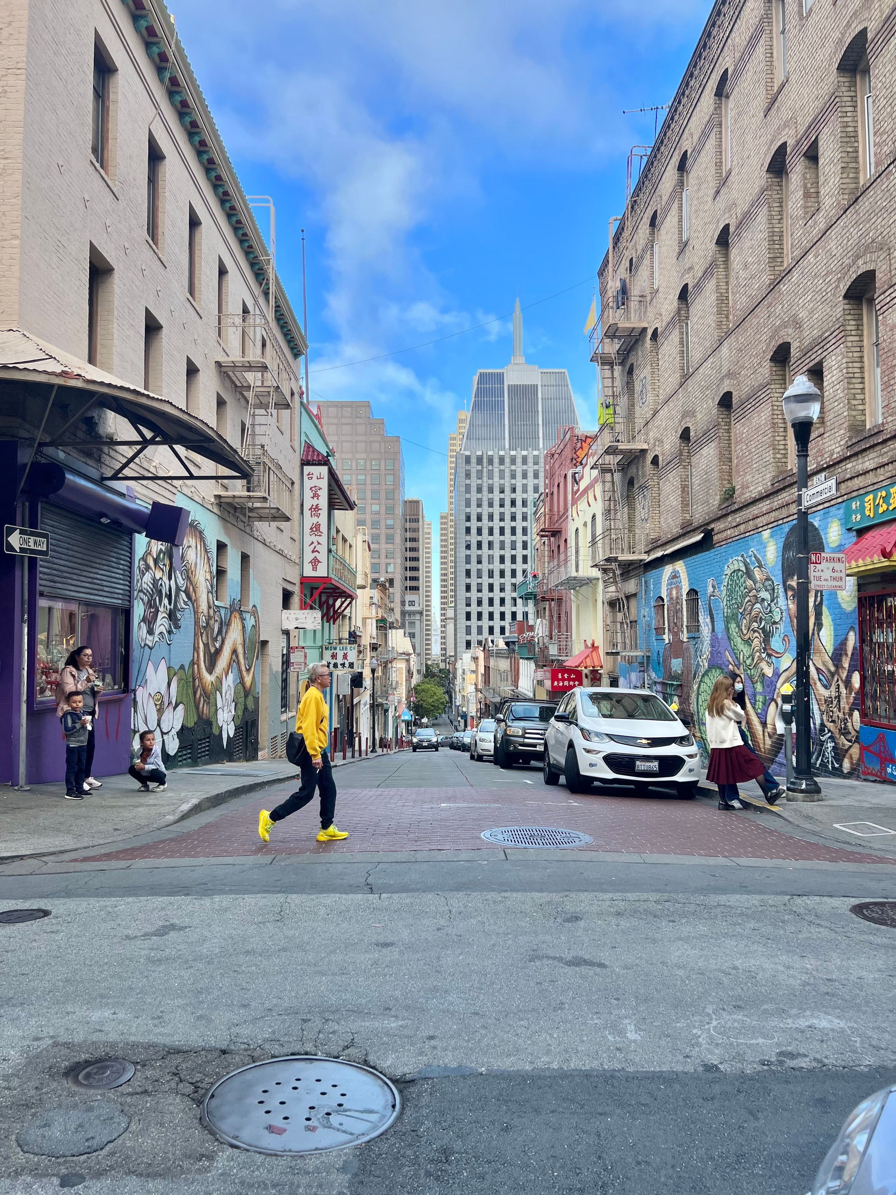 People Walking on Street in Town · Free Stock Photo