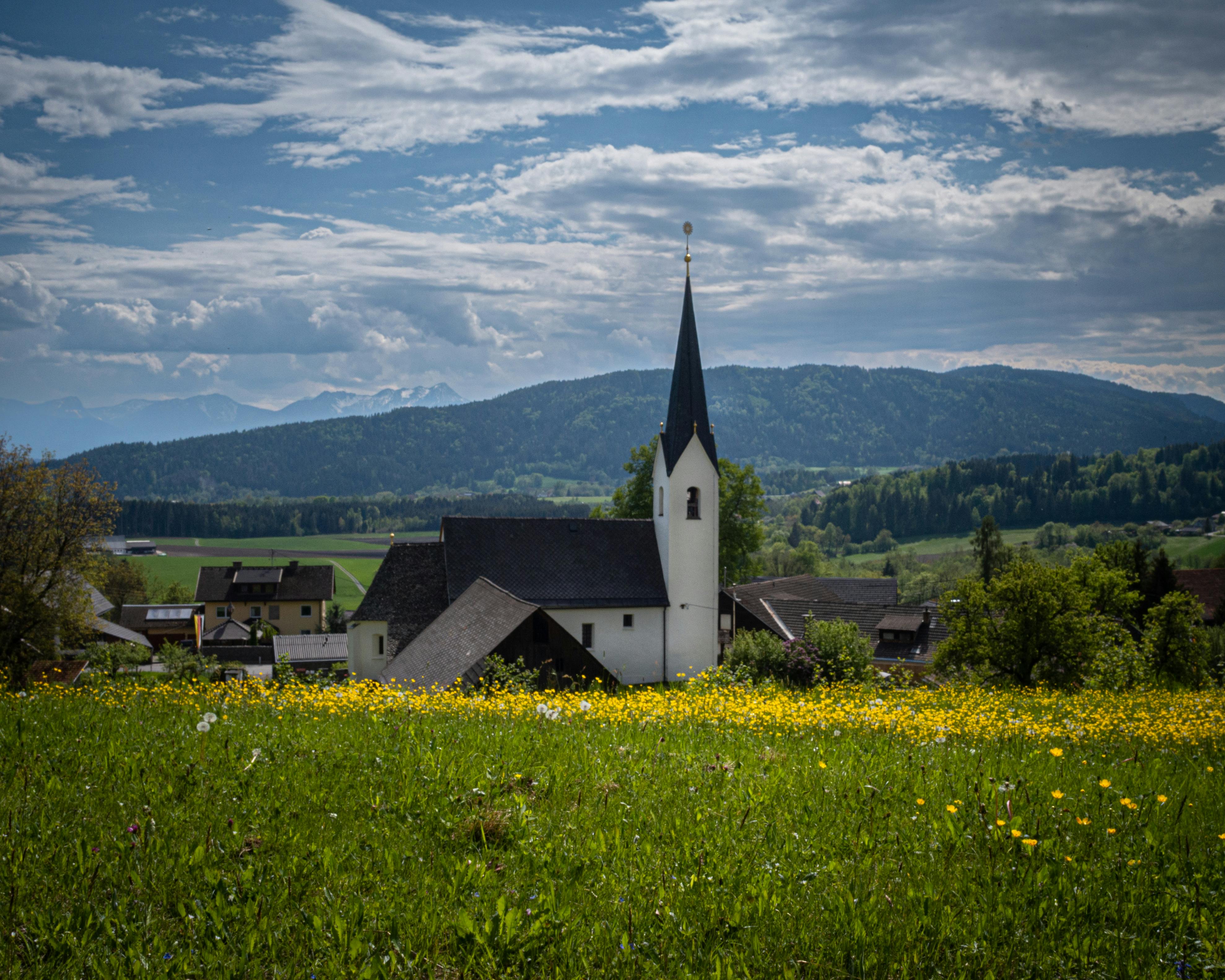 Church in Mountains Village · Free Stock Photo