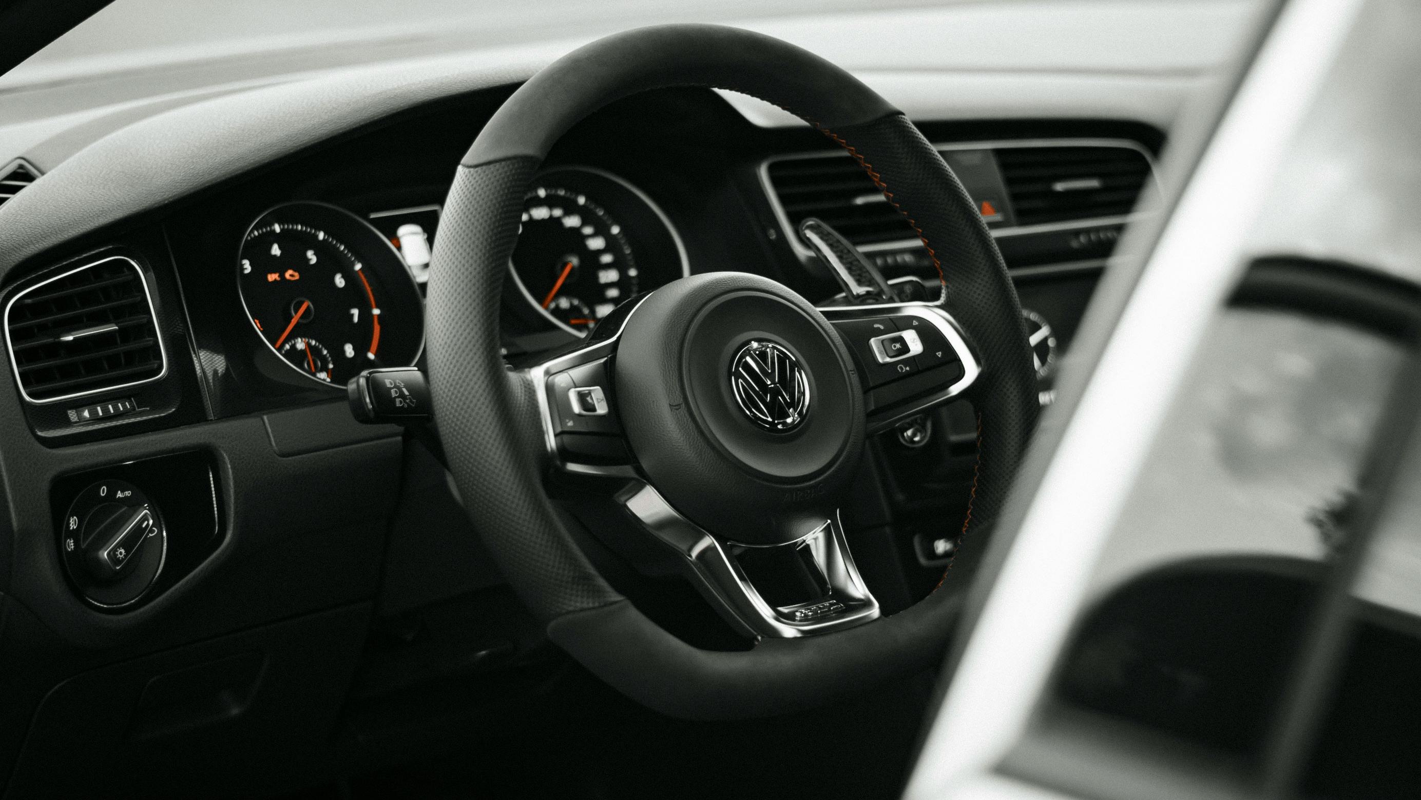 Volkswagen Steering Wheel · Free Stock Photo