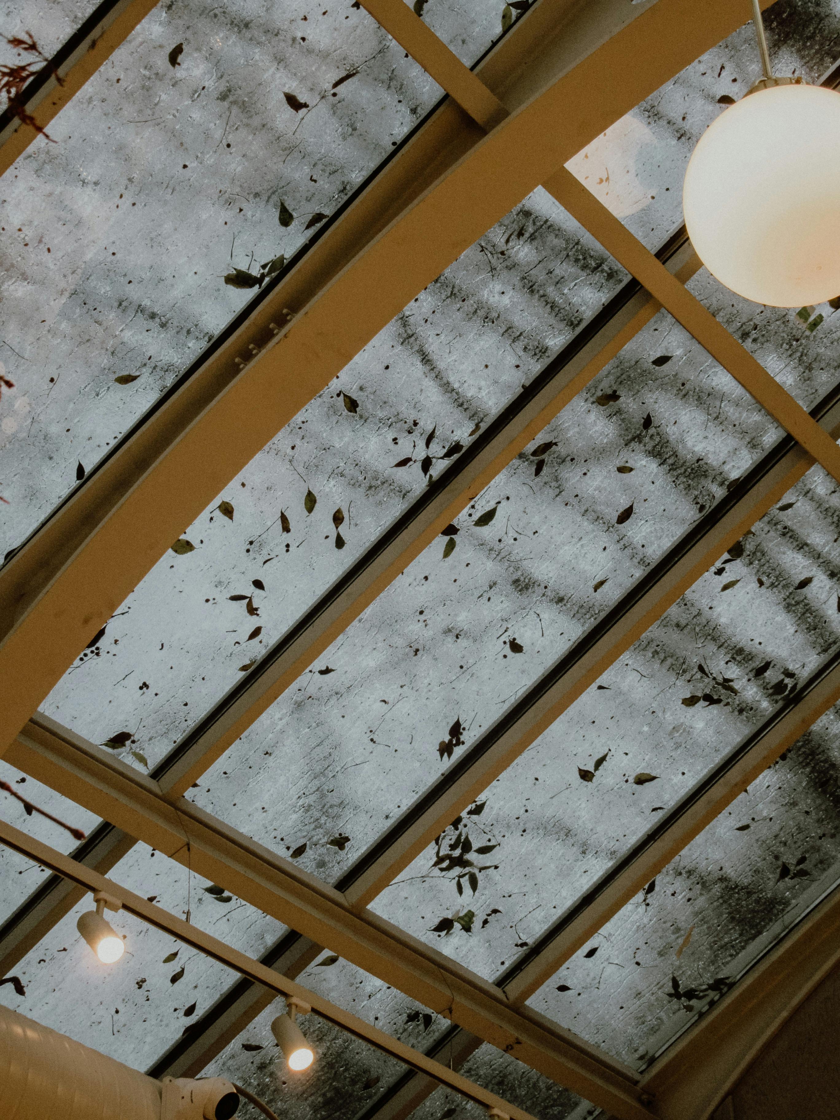 White and Brown Ceiling in Close Up Shot · Free Stock Photo