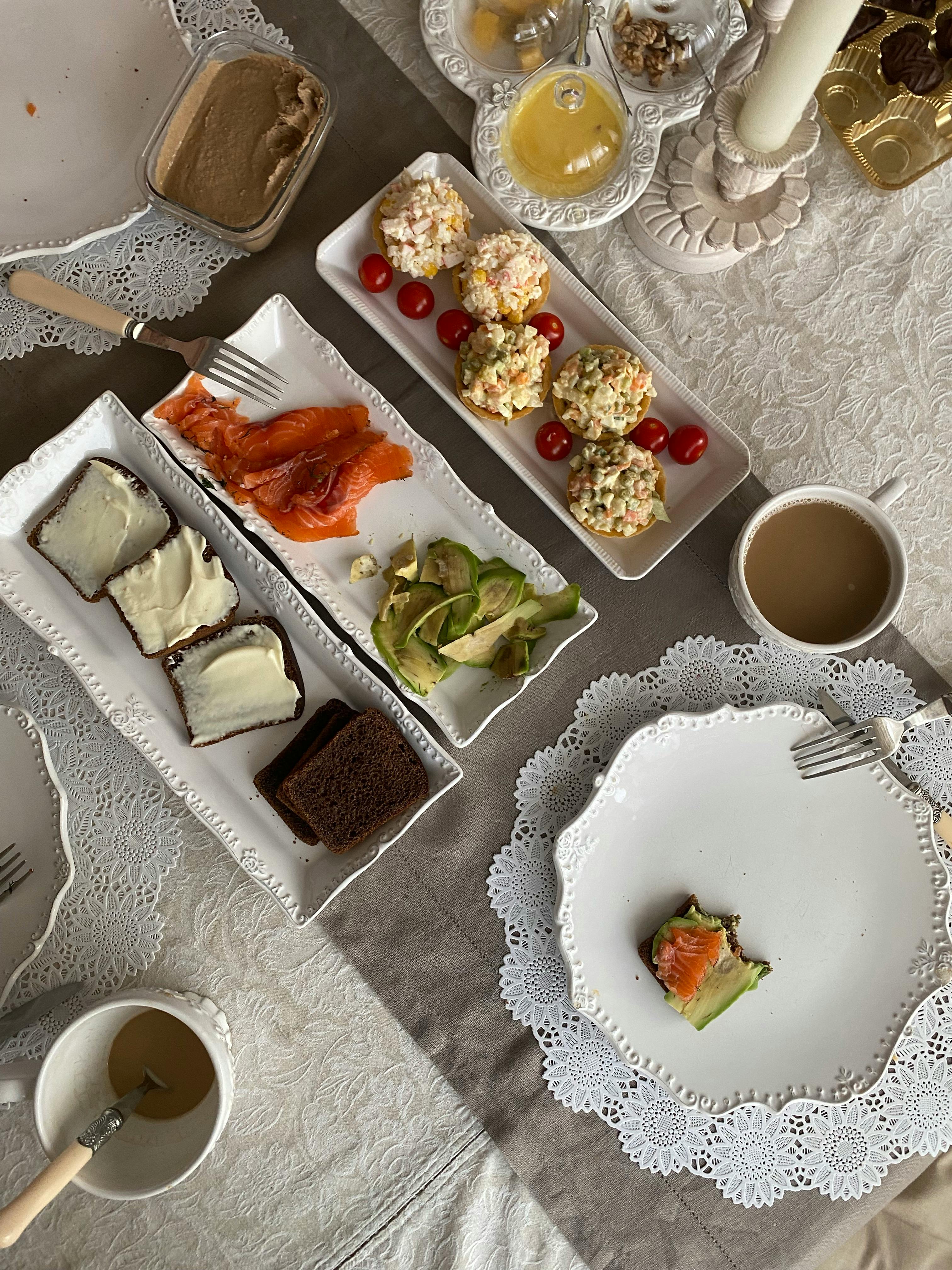 Top View of Food on a Table · Free Stock Photo